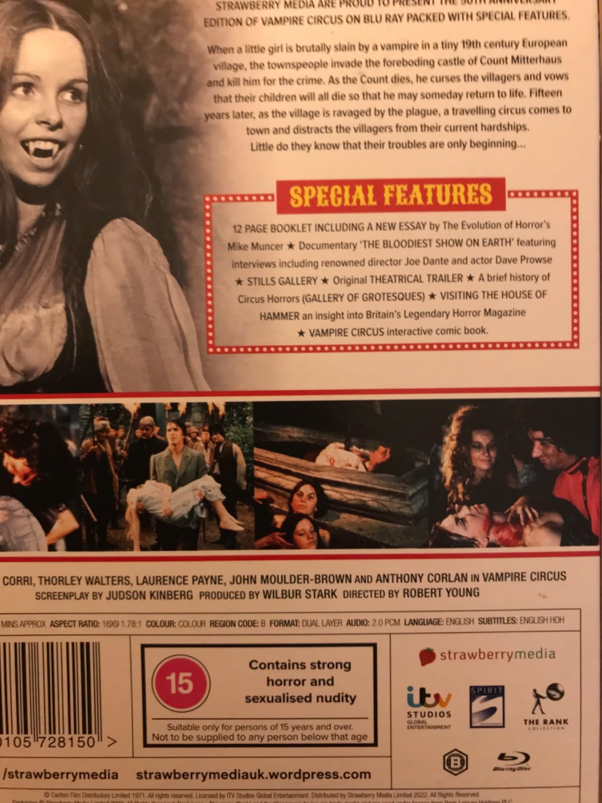 Vampire Circus [VHS] : Adrienne Corri, Thorley Walters, Anthony Higgins ...