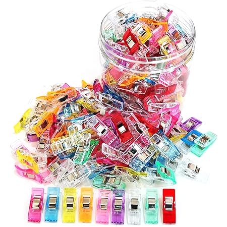 Amazon.com: 100 Pack Multipurpose Sewing Clips for Quilting and Crafts ...