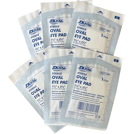 Amazon.com: Sterile Oval Eye Pads (1-5/8" X 2-5/8", 6 Pack) Module for ...