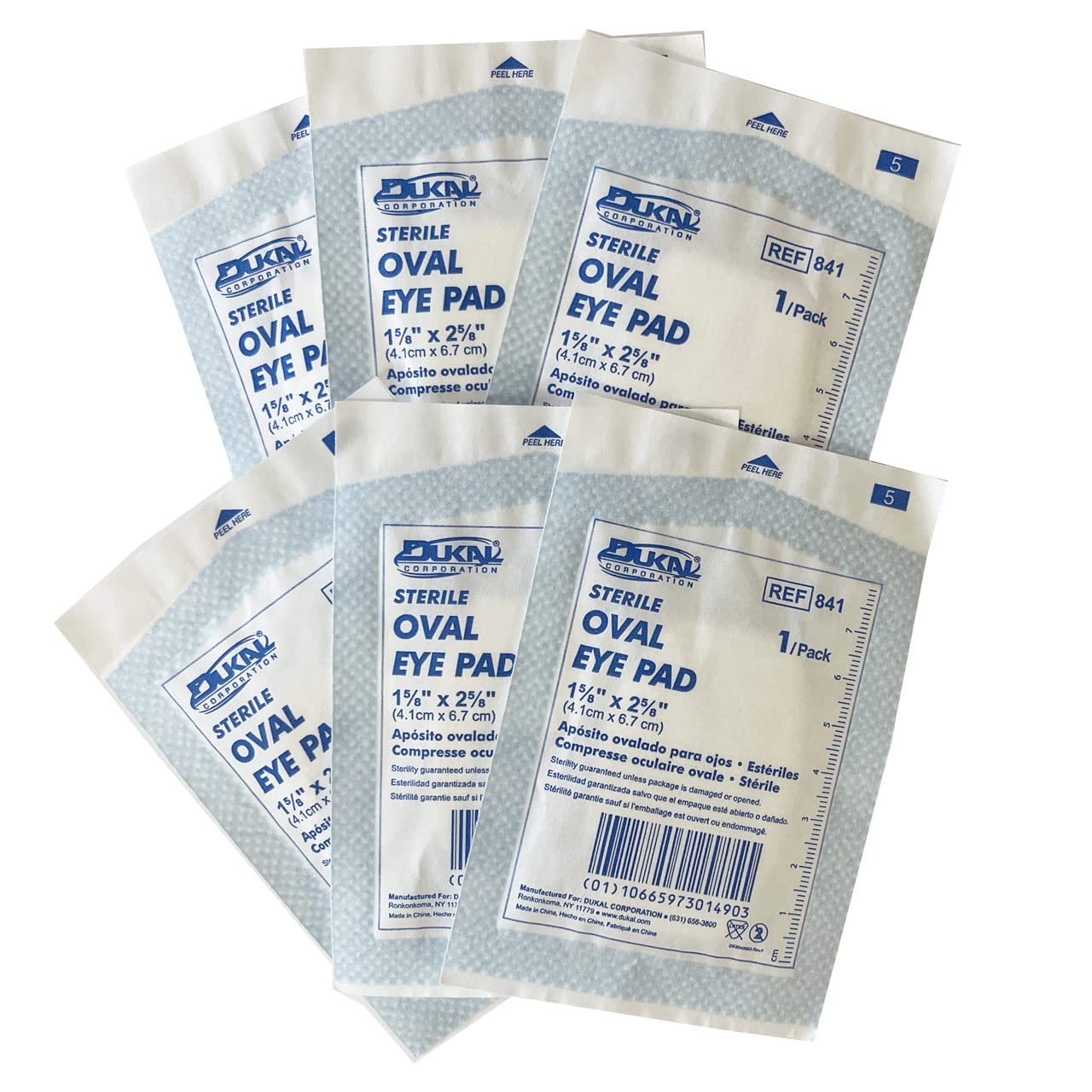 Amazon.com: Sterile Oval Eye Pads (1-5/8" X 2-5/8", 6 Pack) Module for ...