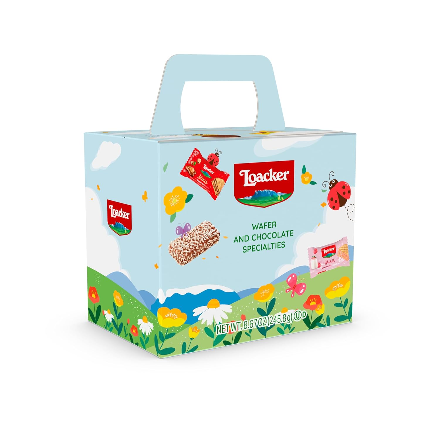 Amazon.com: Loacker Spring Gift Box, Premium Wafer Cookies & Chocolate ...