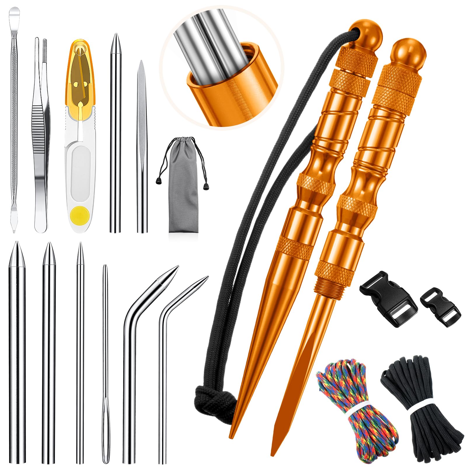 Amazon.com: Shimeyao 12 Pcs 2024 Update Paracord FID Knotter Tools Set ...