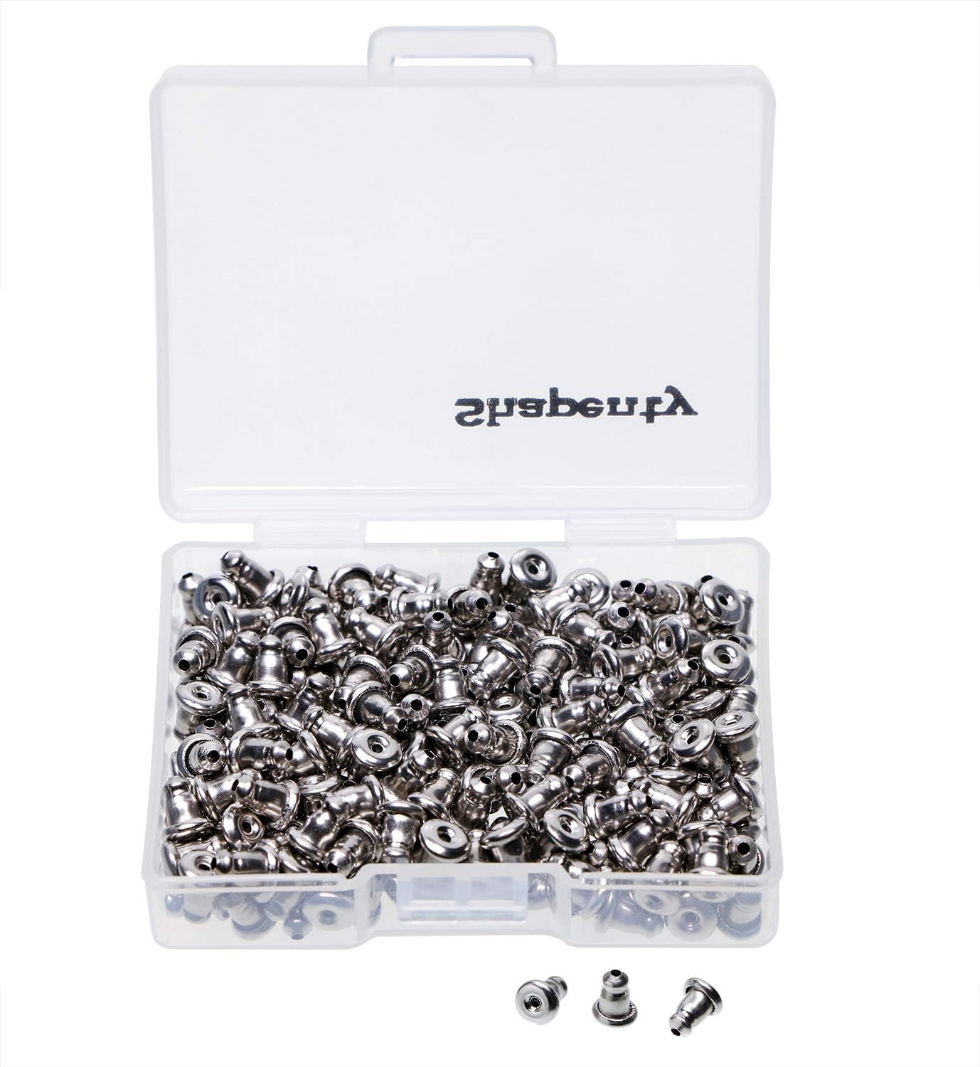 Amazon.com: Shapenty Stainless Steel Earnuts Clutches Earring Safety ...