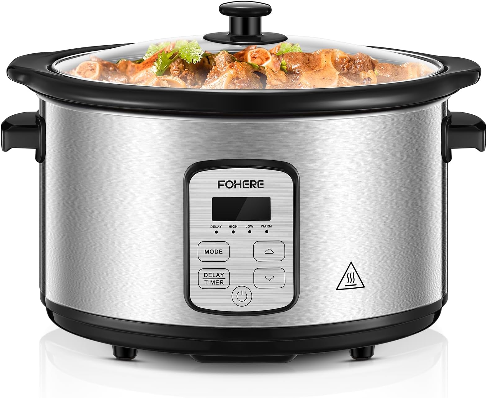 Amazon.com: COOK WITH COLOR 2QT Mini Electric Round Slow Cooker ...