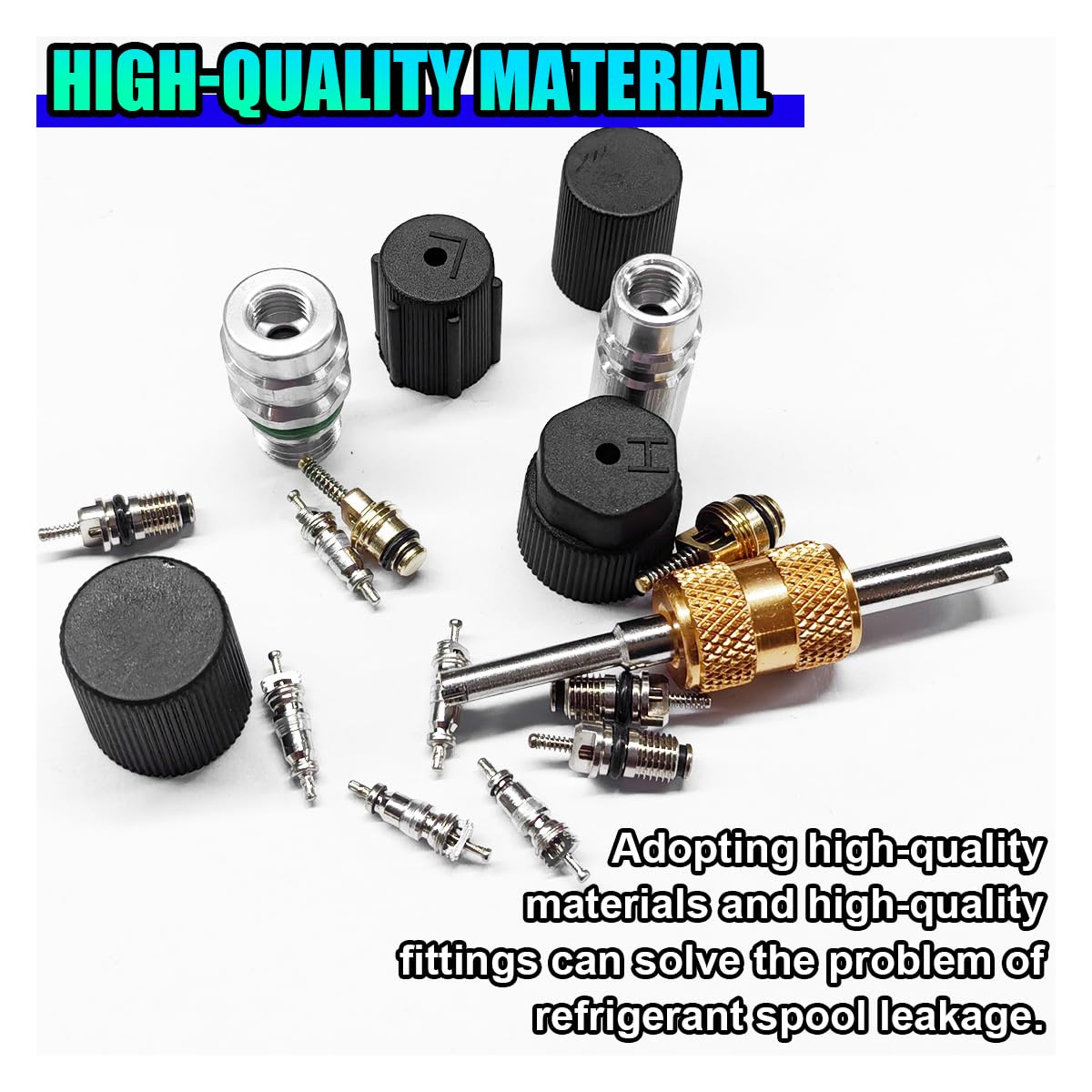 Snapklik.com : UHANBUT 17PCS Car Air Conditioning Valve Core Kit, R12 ...