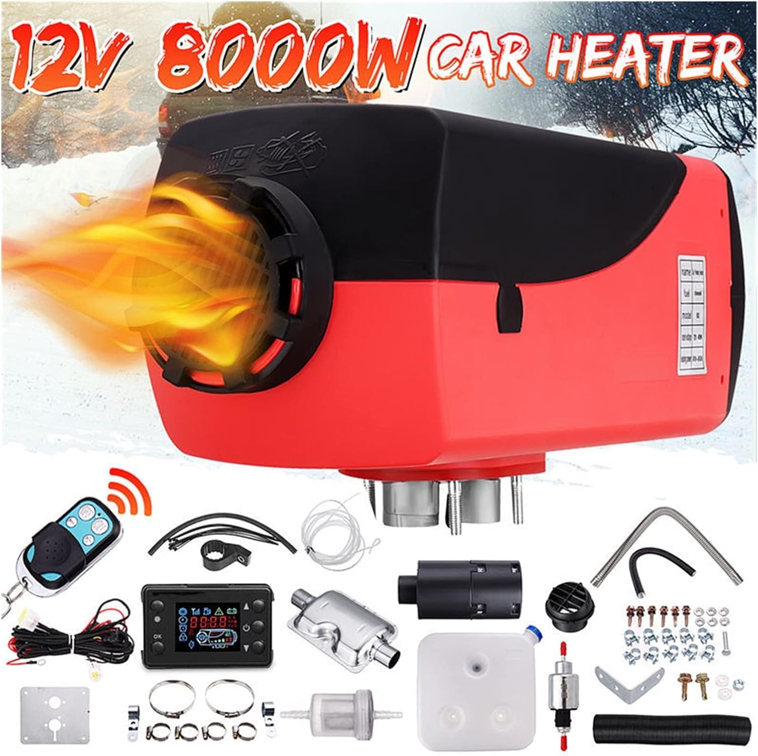 Amazon.com: Car Heating All in One Air diesels Heater 1KW-8KW ...