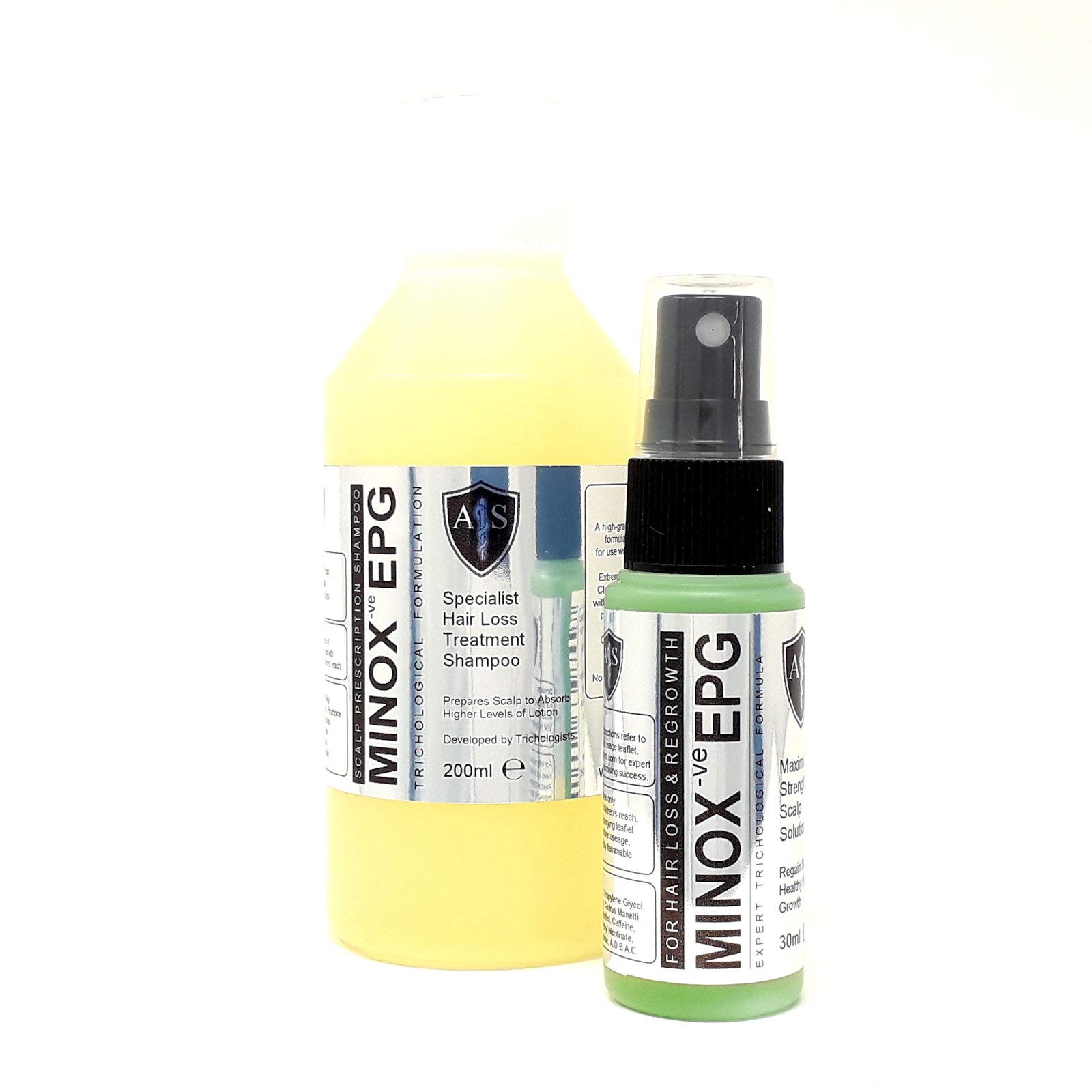 MINOX-ve EPG Hair Loss Treatment Set Minoxidil Free Spray, Caffeine ...