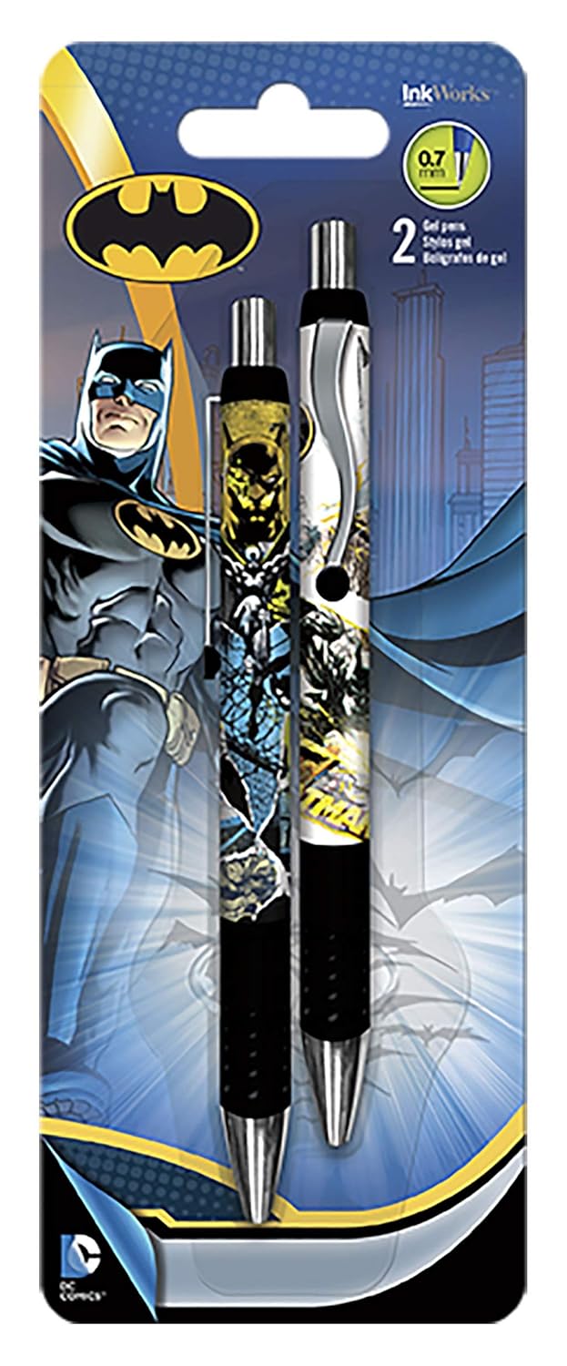 Inkworks IW0079 Batman Gel Pens (2 Pack) : Amazon.in: Office Products