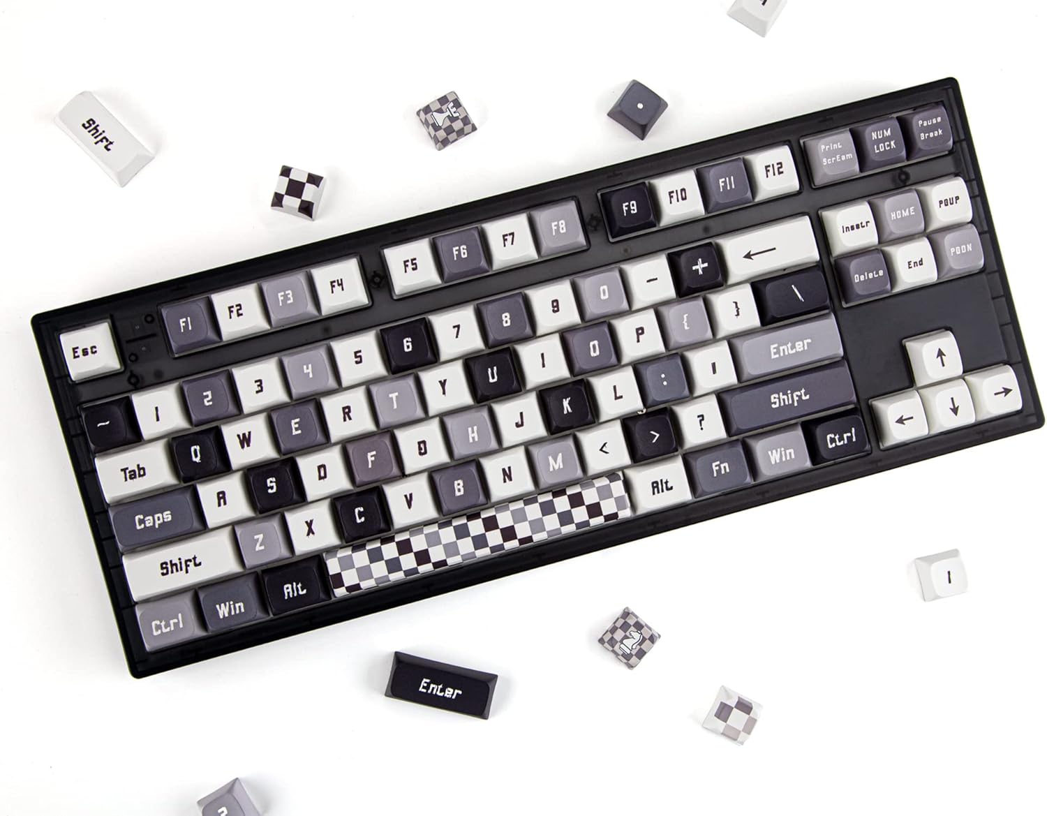 Amazon.com: BowJian Custom Keycaps 130 Keys Set - XDA Profile PBT ...