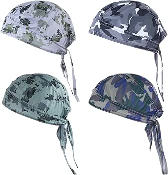 Aster 4Piece Bandana Skull Cycling Cap UV-Protection Summer Camouflage ...