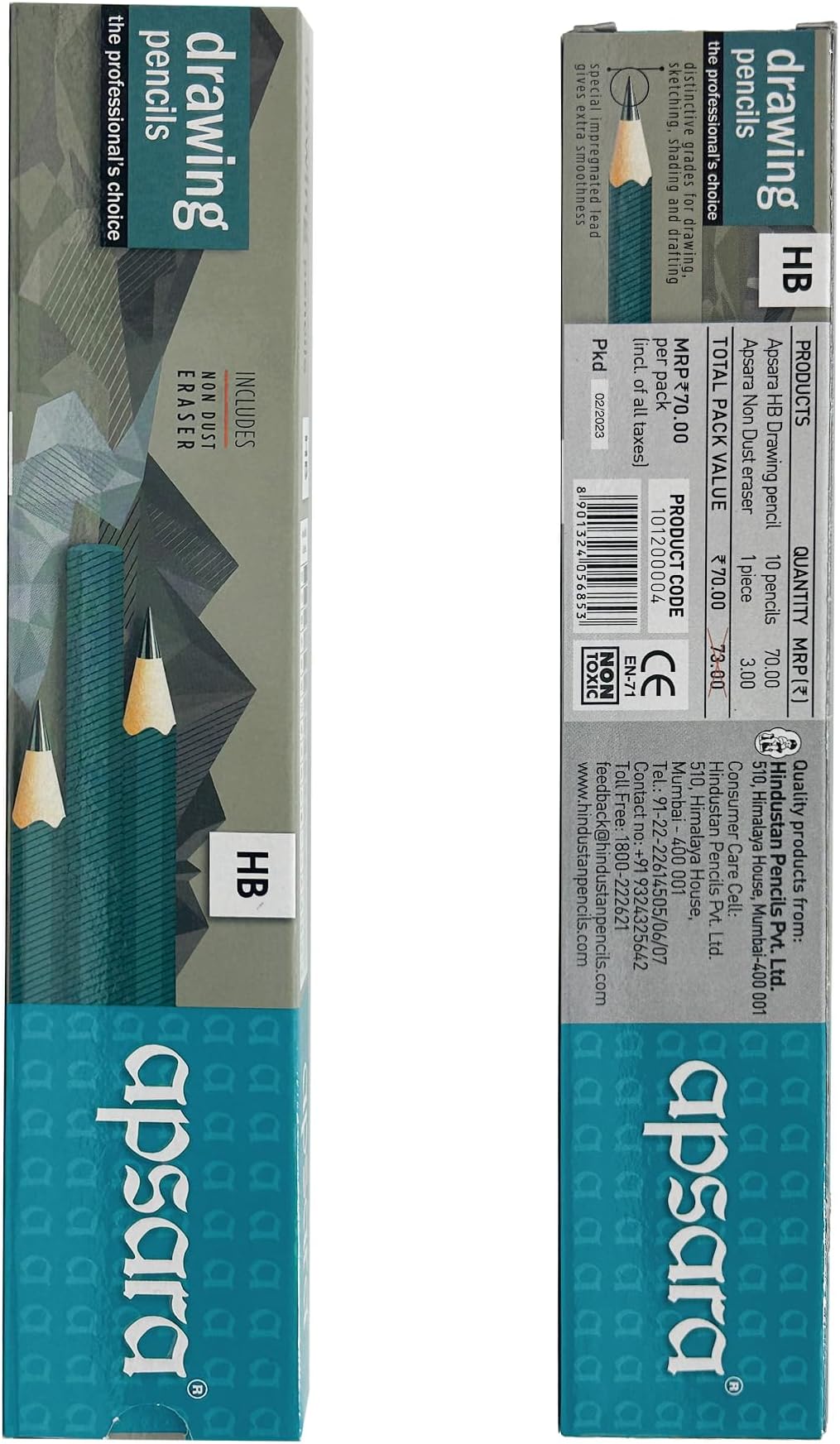 Apsara Assorted Drawing Pencils, Six Distinctive Grades (Hb, 2b, 4b, 6b ...