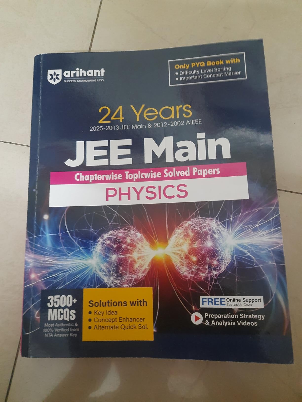 Buy Arihant 24 Years JEE Main Physics Chapterwise Topicwise PYQ with ...