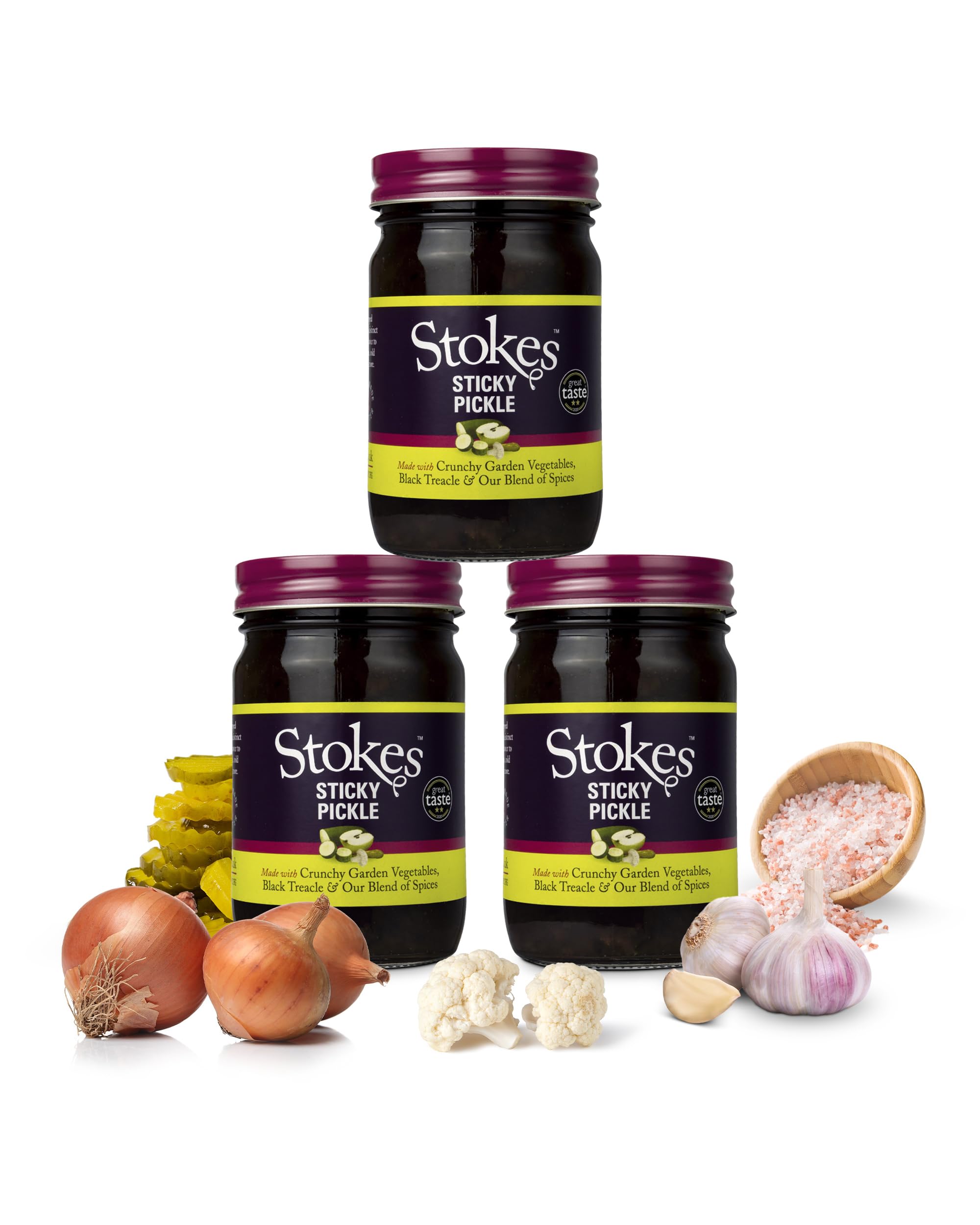 Stokes Sticky Pickle 3PK, Perfect Pickled Chutney With Pork Pies Or A ...
