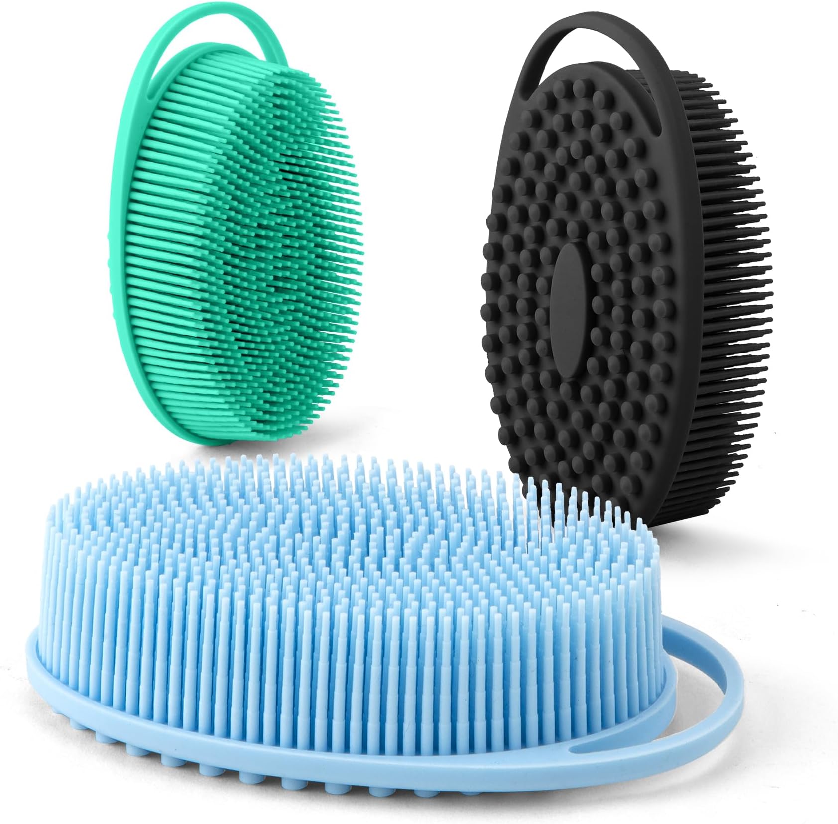 Amazon.com : Silicone Body Scrubber,Loofah Exfoliating Body Scrubber ...