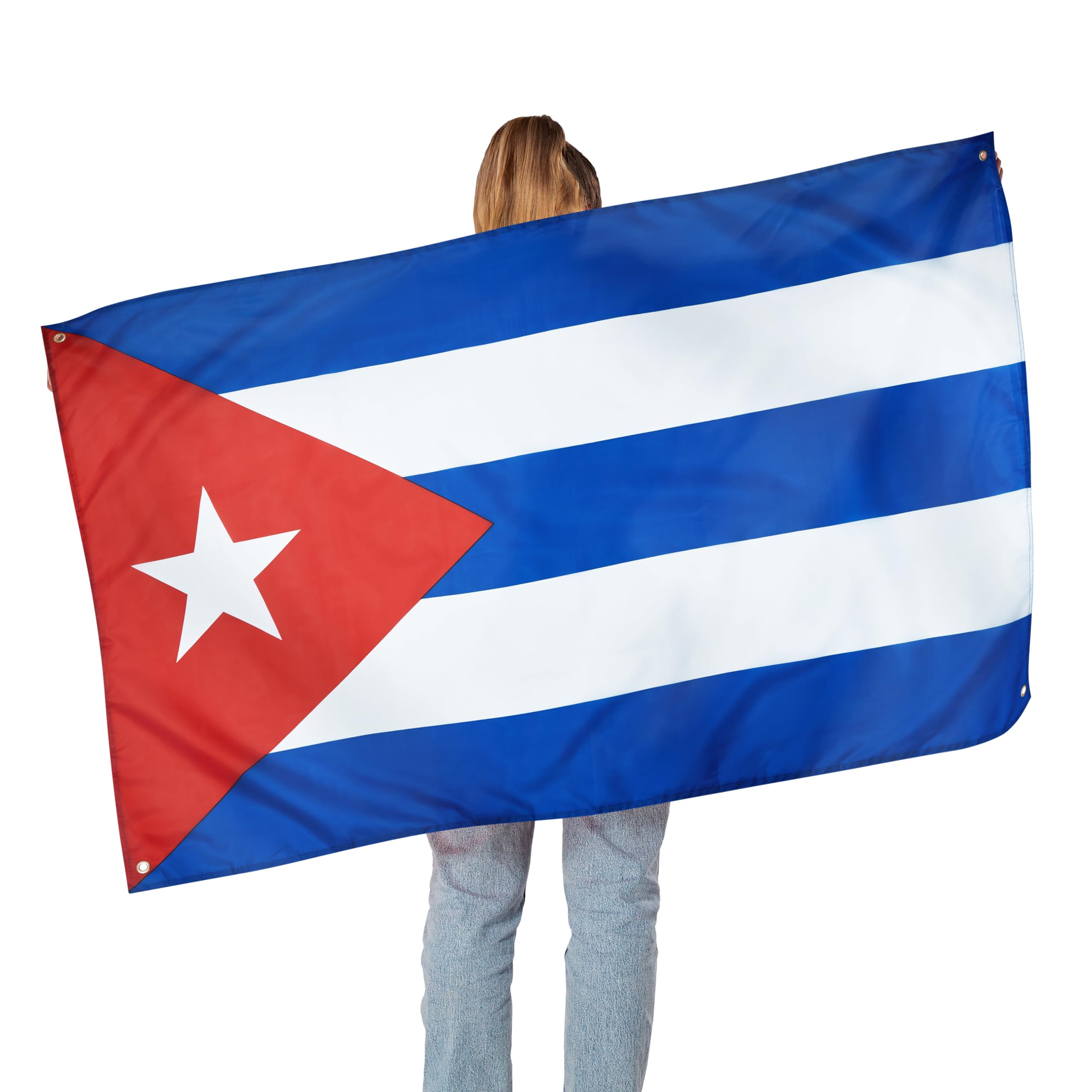 Runesol Cuba Flag, 91x152cm, 3ft x 5ft, 4 Grommets, Eyelet In Every ...