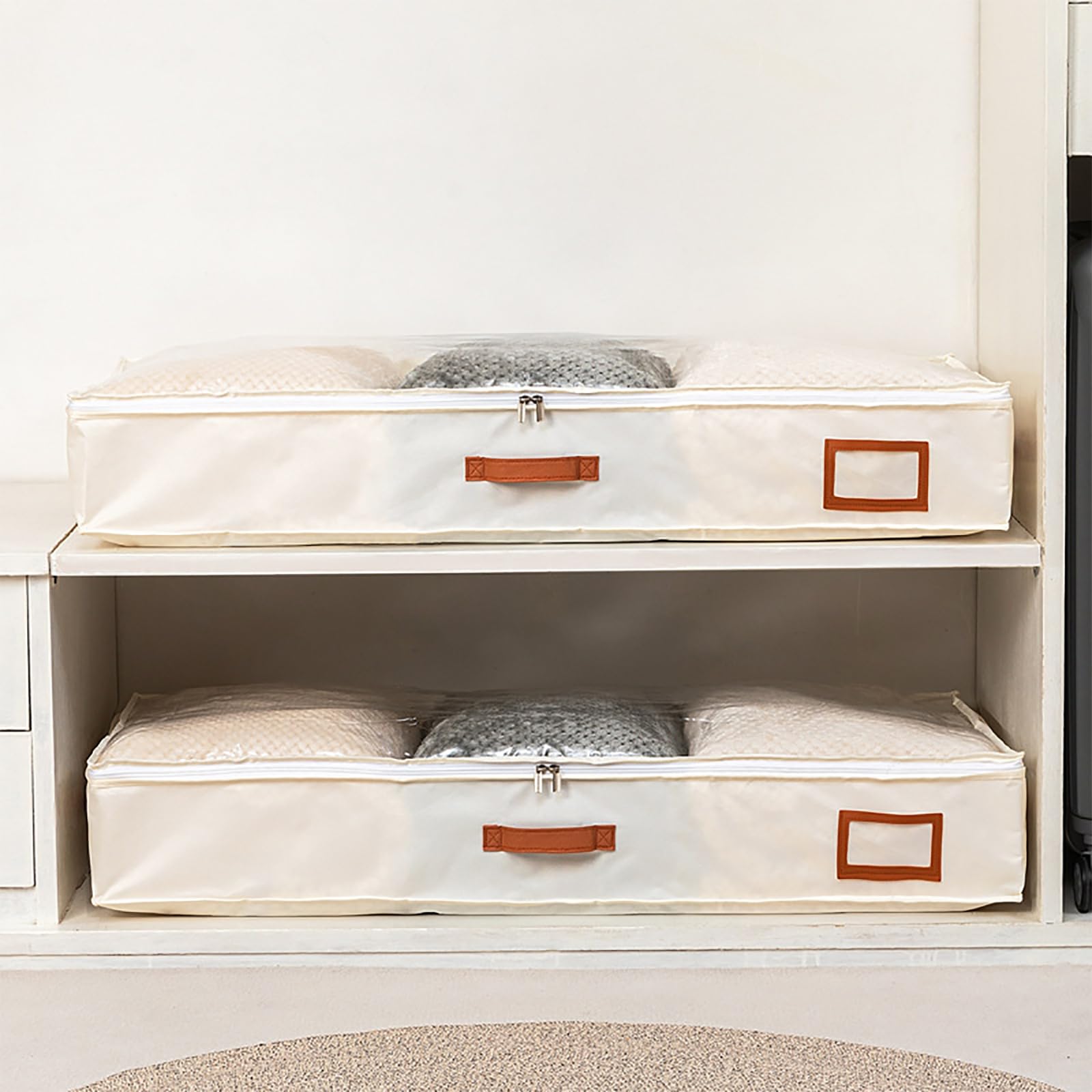 Amazon.com: NovaHF 2 Pack Underbed Storage Box, Under Bed Clothes ...