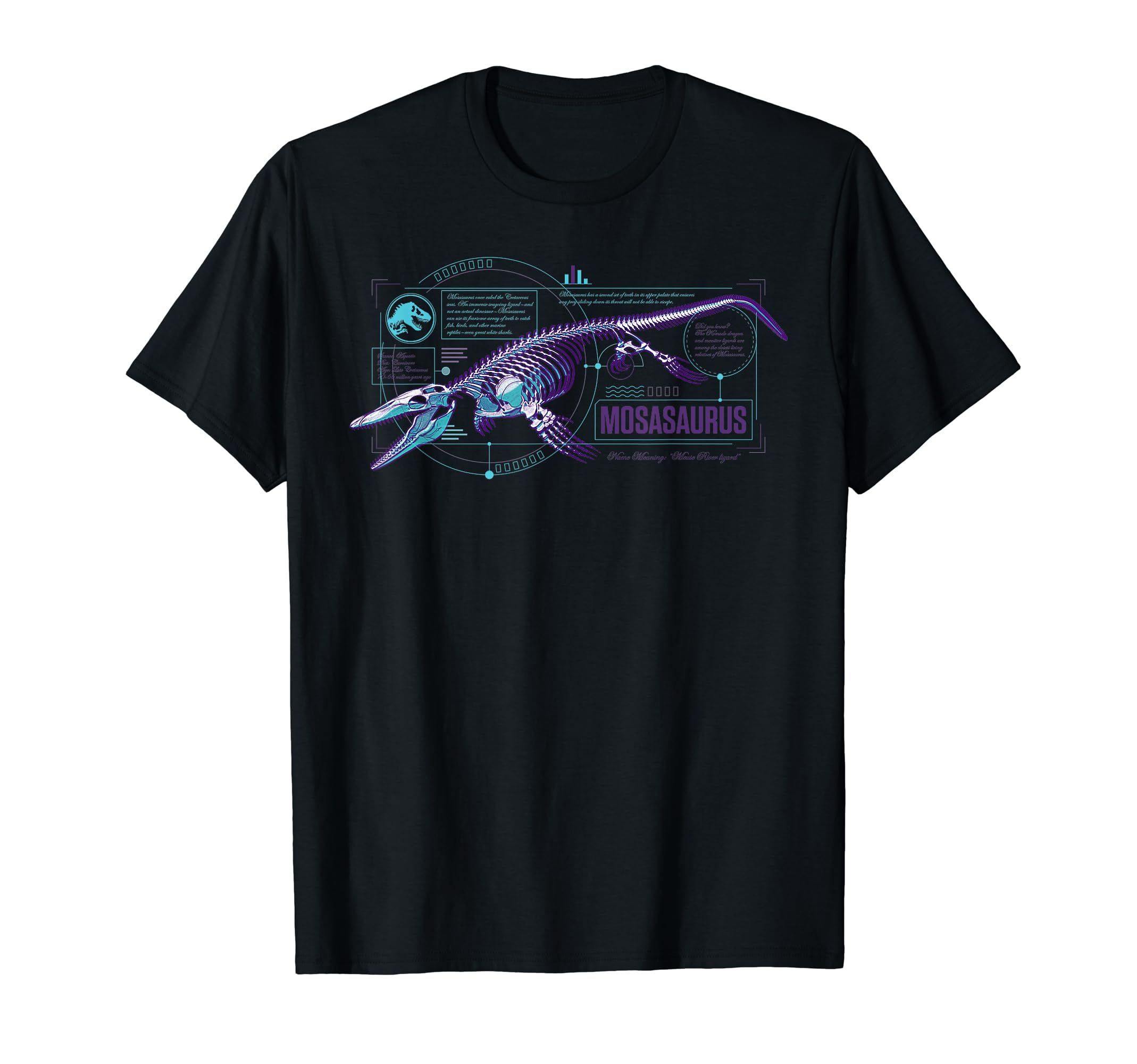 Amazon.com: Jurassic World Fallen Kingdom: Purple Mosasaurus T-Shirt ...