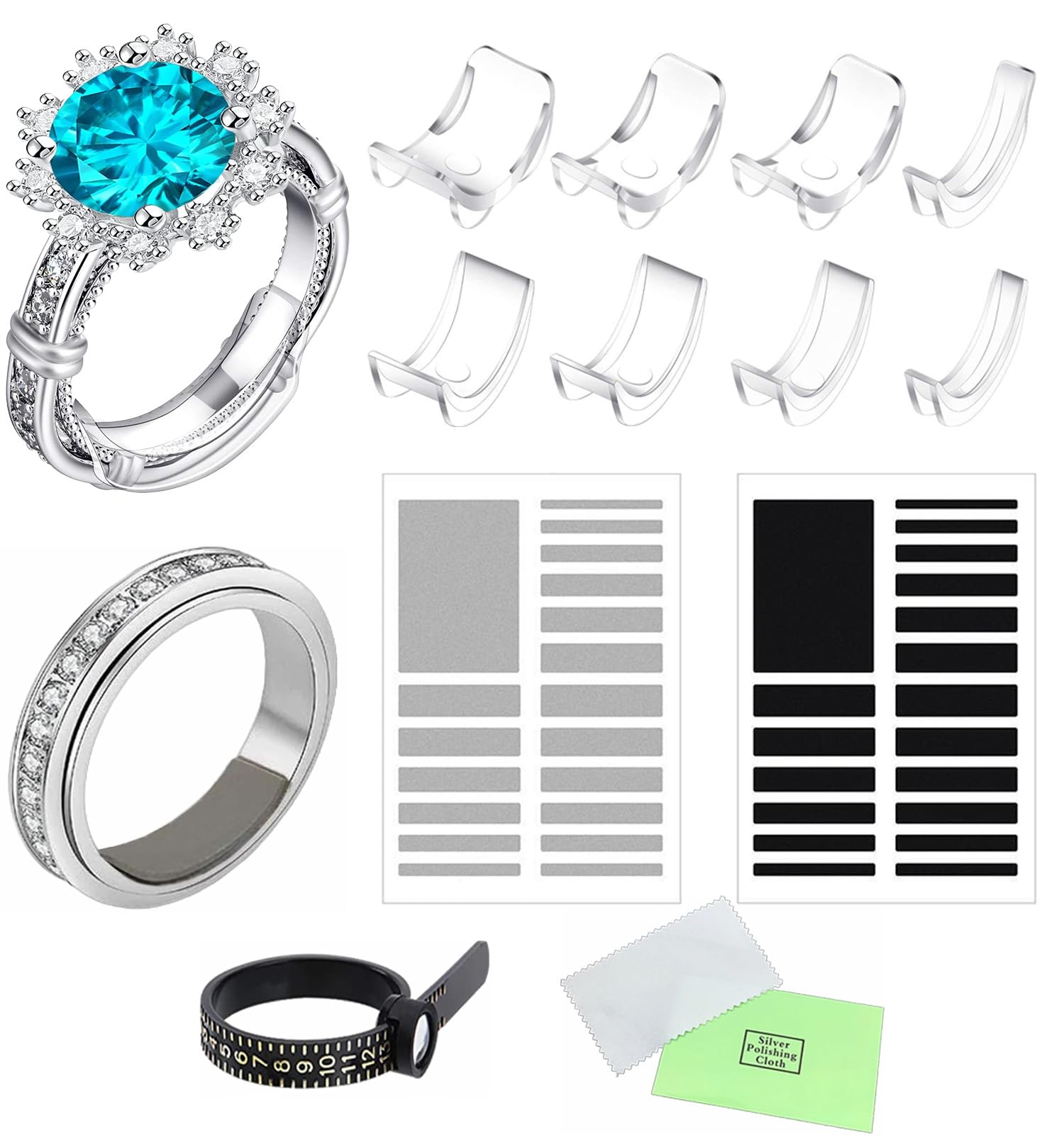 Amazon.com: Ring Sizer Adjuster for Loose Rings - JSFC Ring Guards for ...