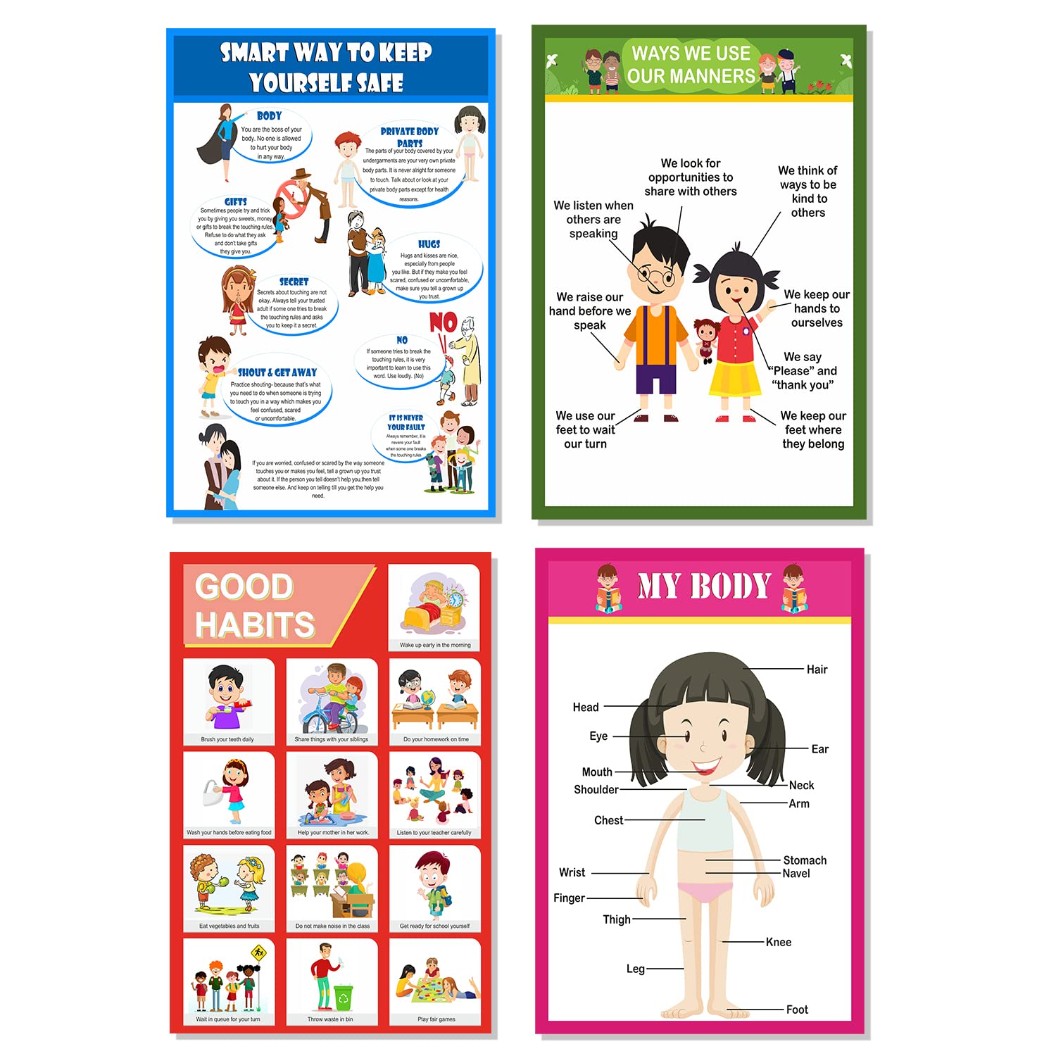 Buy Paper Plane Design Kids Early Learning Educational s For Kids Room ...