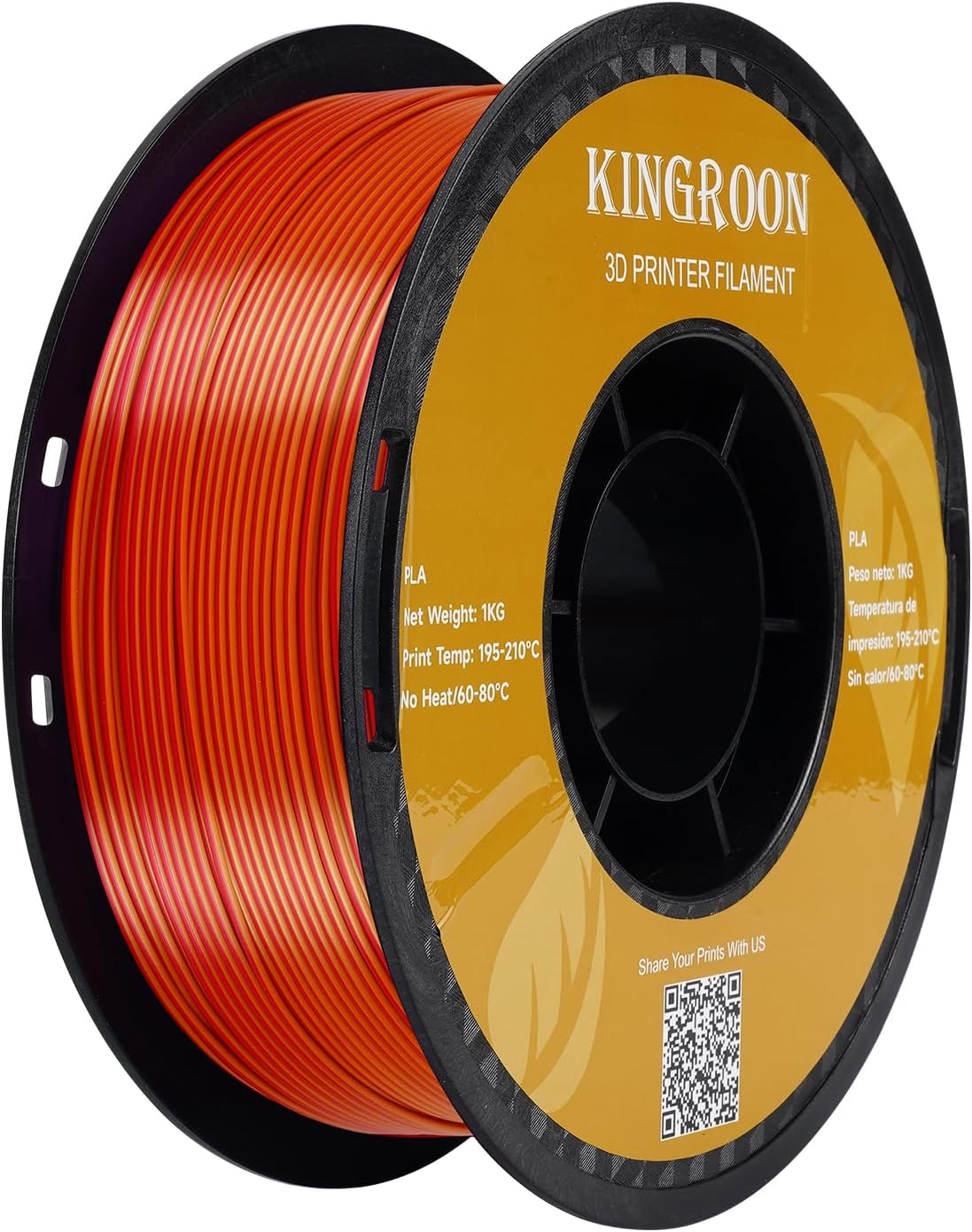 Amazon.com: Silk Grey PLA Filament 1.75mm Bundle, Shiny Silk 3D Printer ...