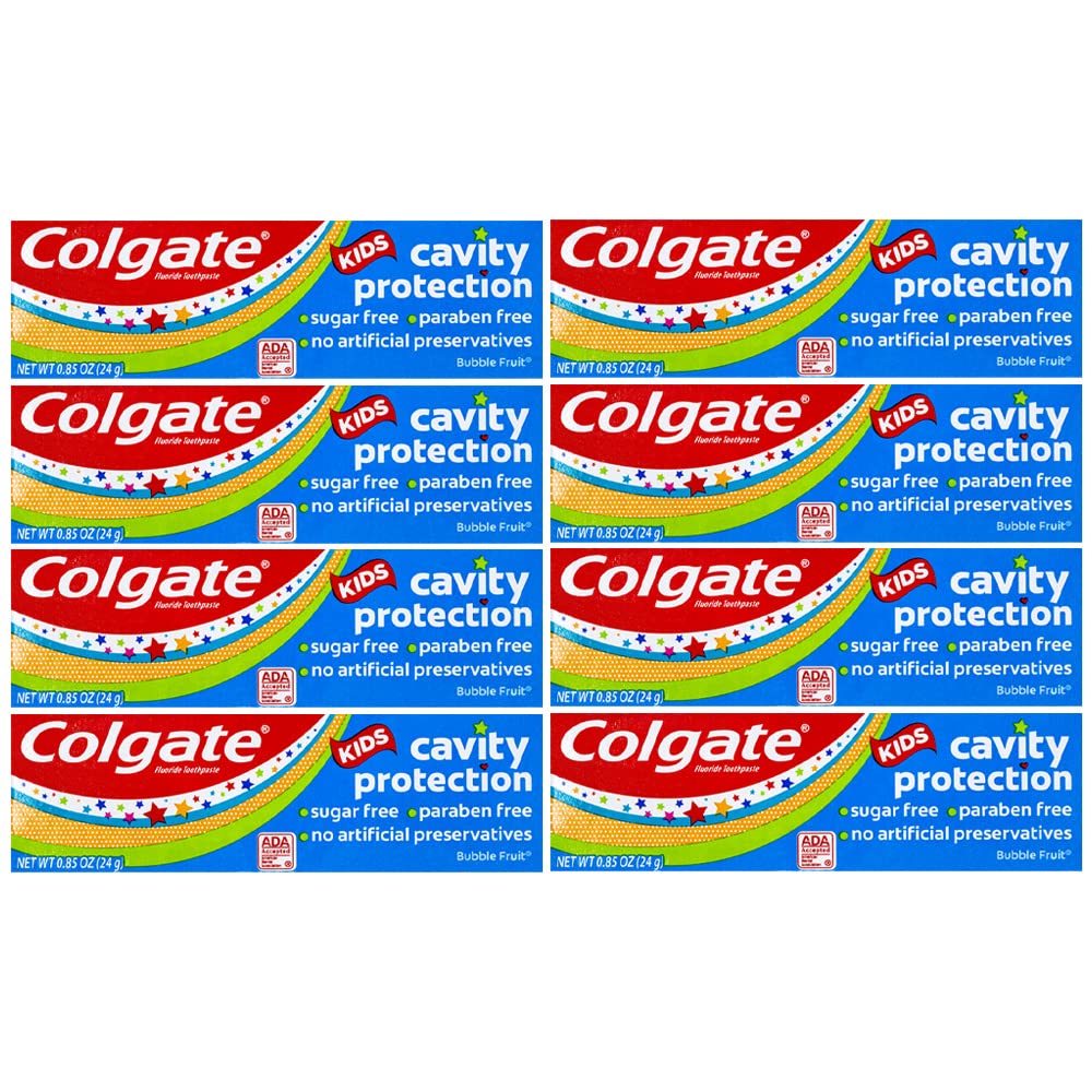 Amazon.com: Colgate Kids Cavity Protection Fluoride Toothpaste, Bubble ...