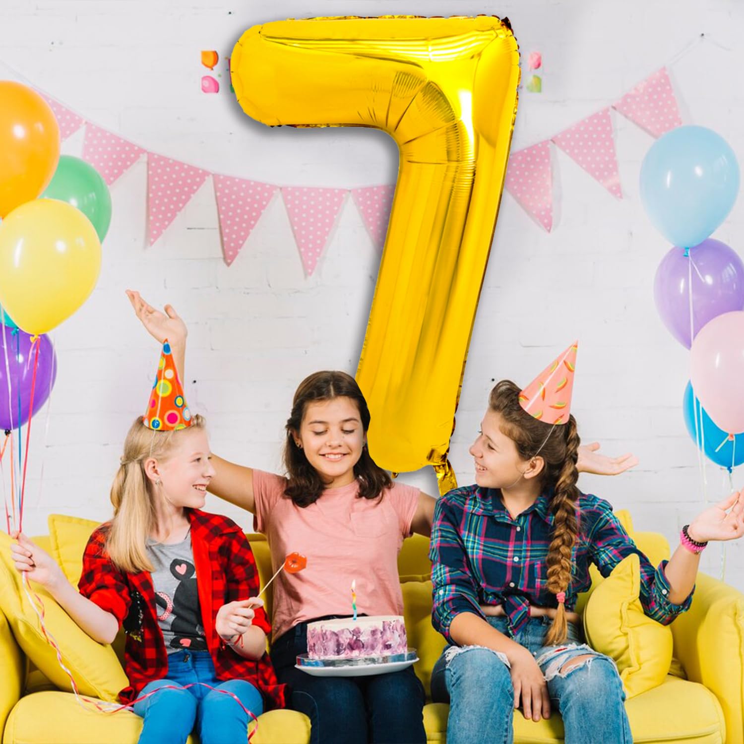 Snapklik.com : 40 Inch Gold Large Numbers Balloons 0-9, Giant Jumbo ...