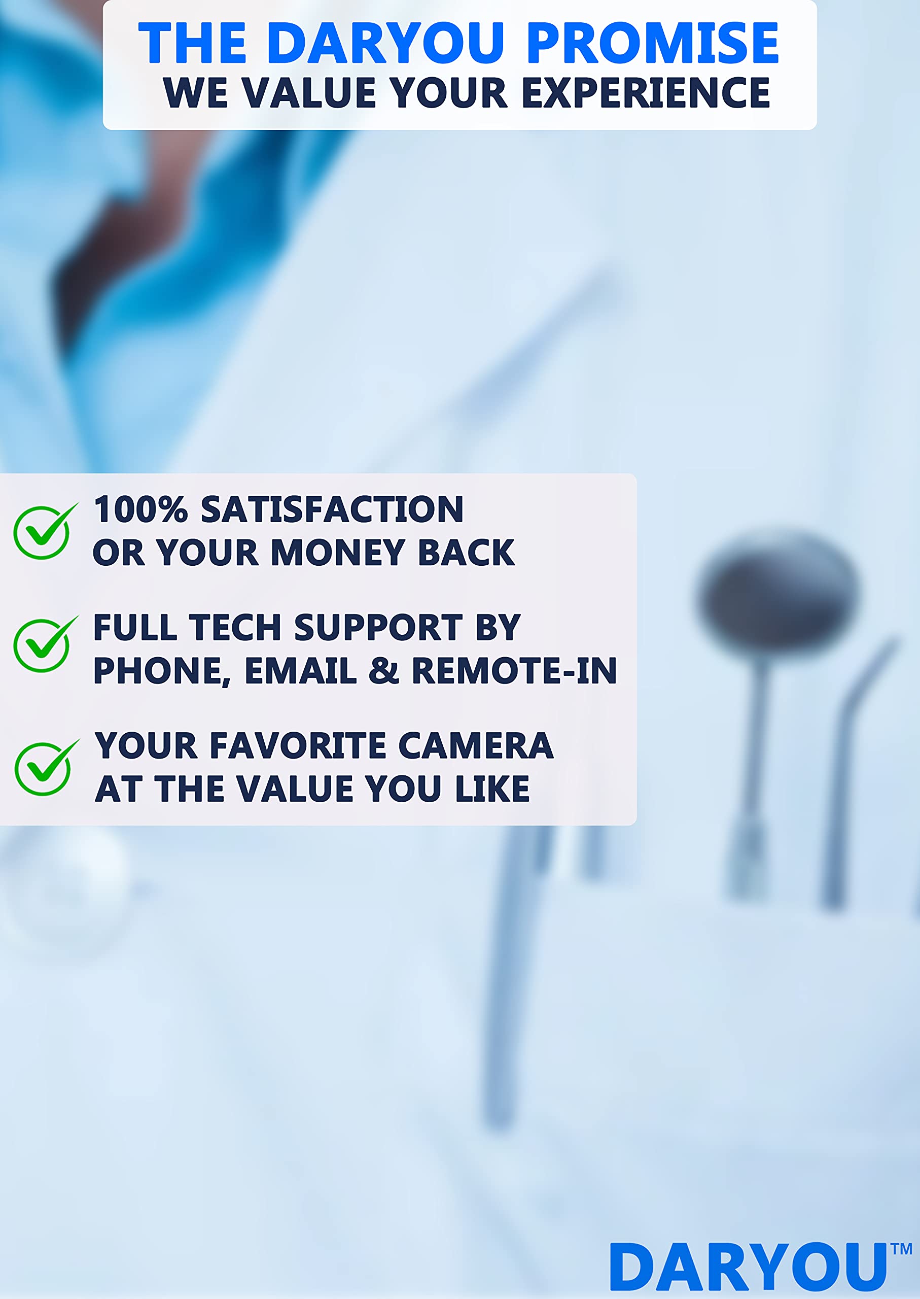 DARYOU DY-50 Super Clear Intraoral Camera Dental Camera.Button Really ...