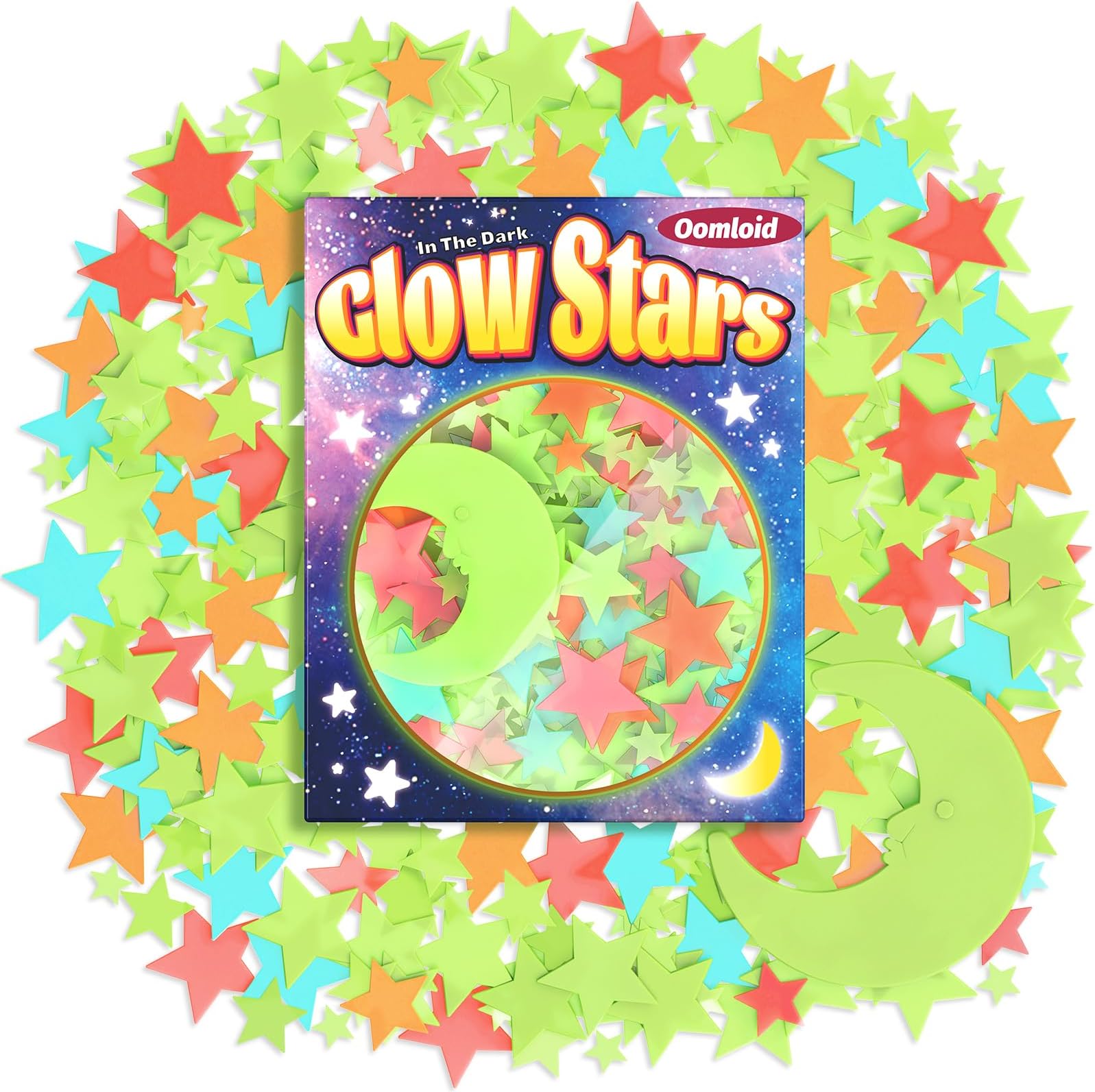 Amazon.com: Glow in The Dark Stars Stickers, 200 Luminous Stickers for ...