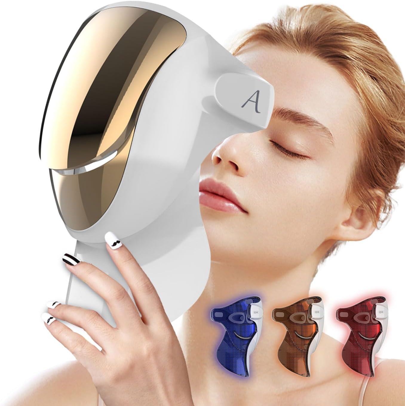 Amazon.com : iRestore LED Face Mask Light Therapy | Blue, Infrared ...
