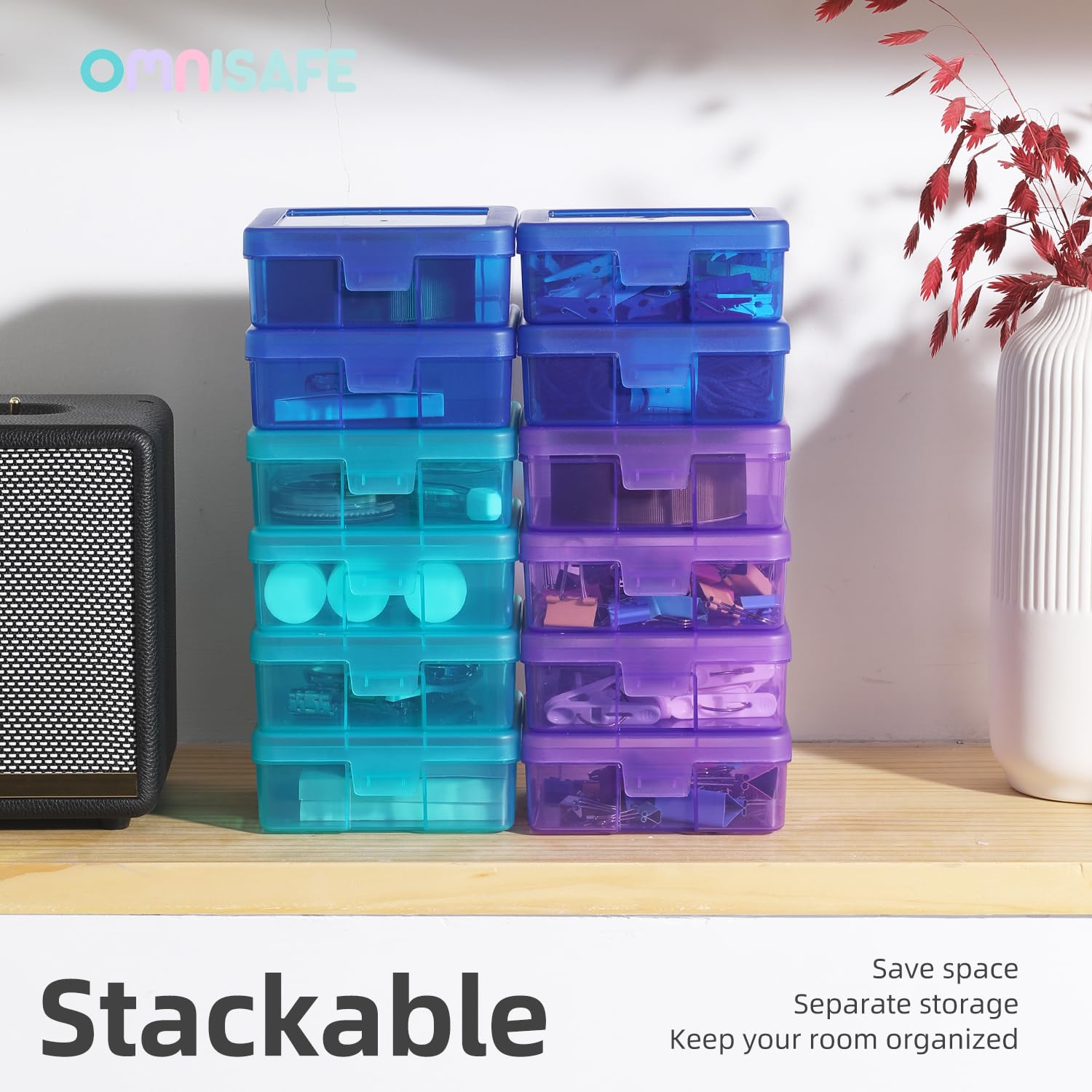 Snapklik.com : OMNISAFE 18 Pack Small Colored Plastic Hobby Art Craft ...
