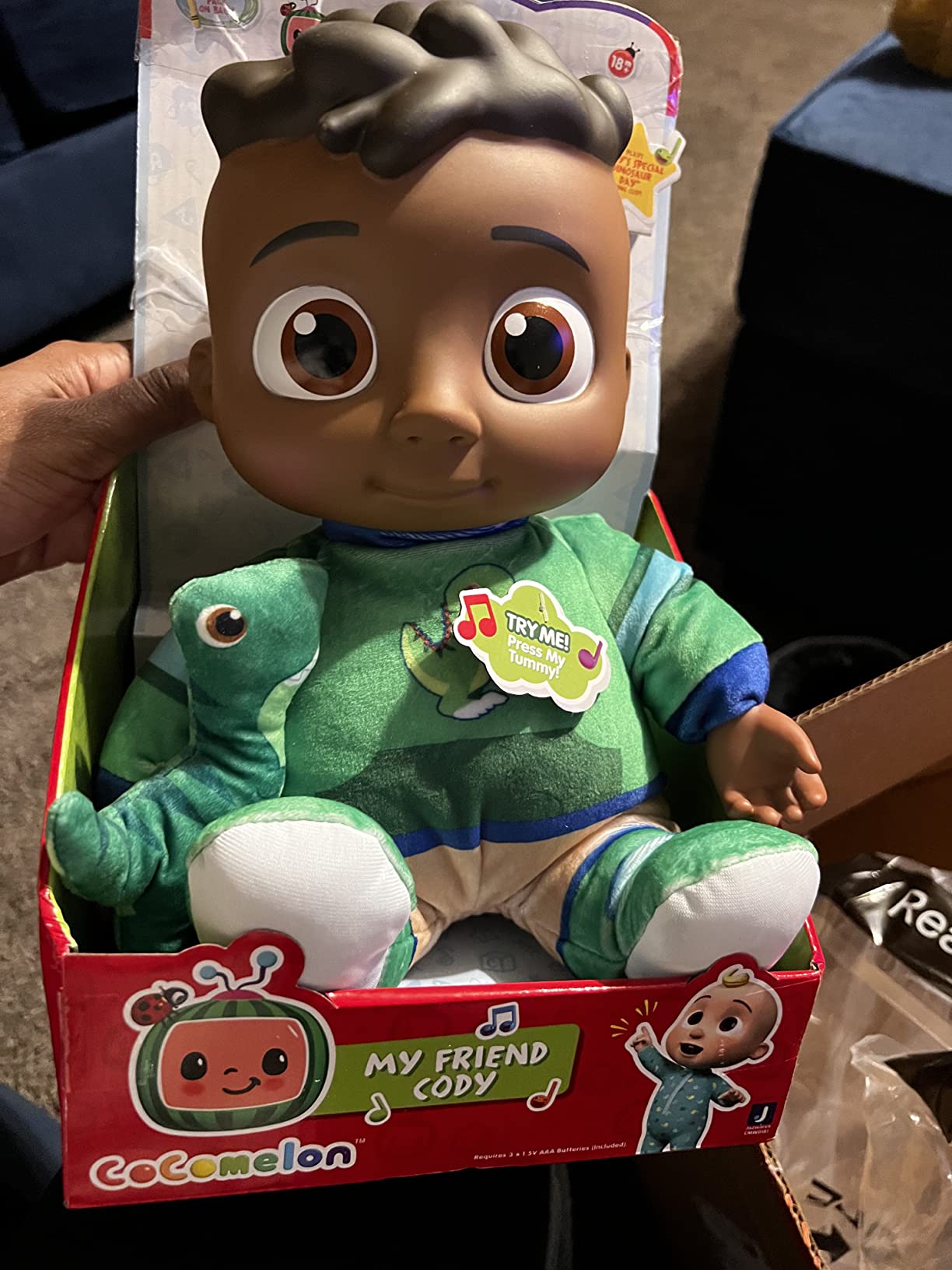 $5/mo - Finance CoComelon My Friend Cody with Dinosaur Plush - Plays ...