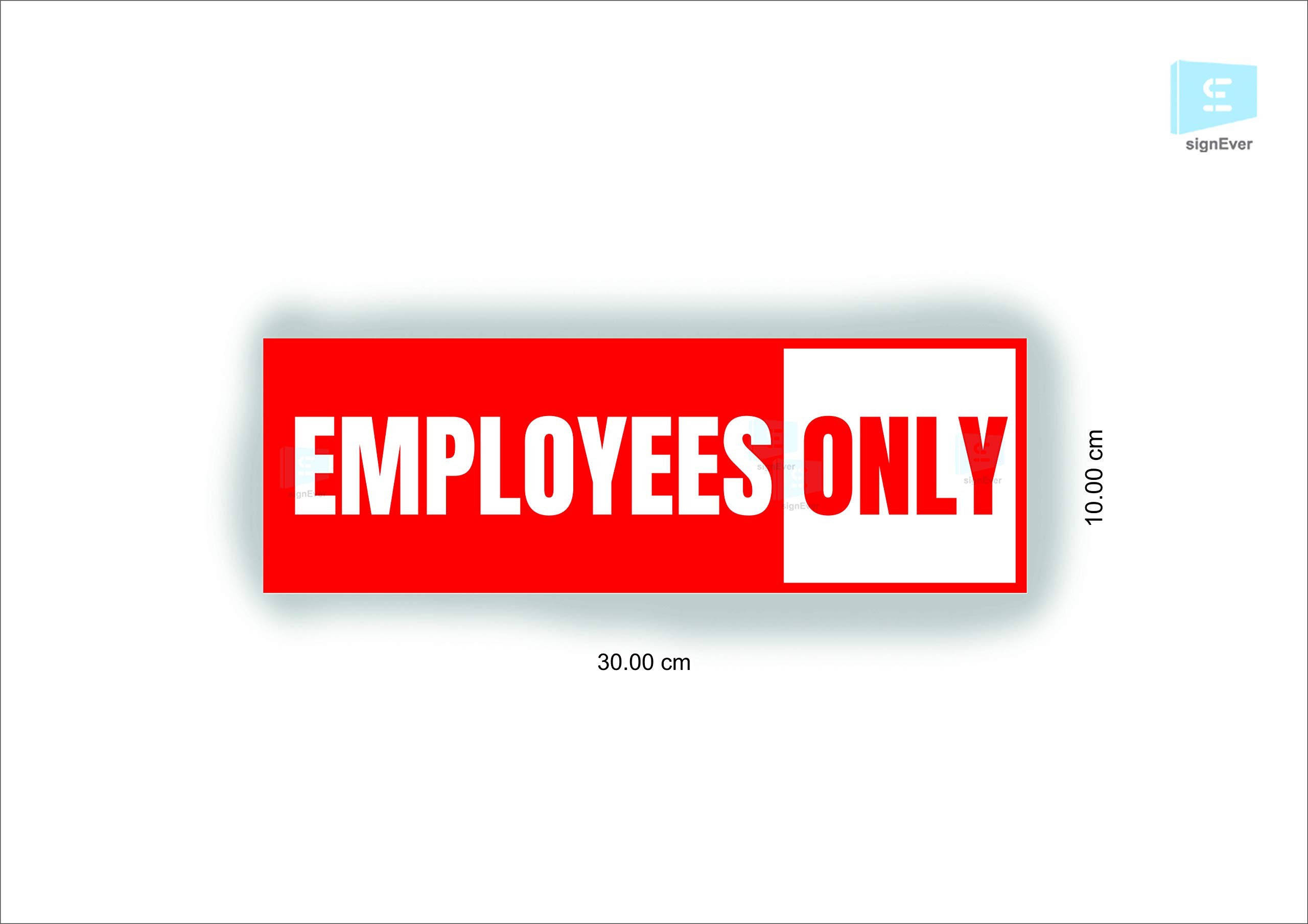 Buy SIGN EVER Employees Only Sign Board For Office Bank Factory ...