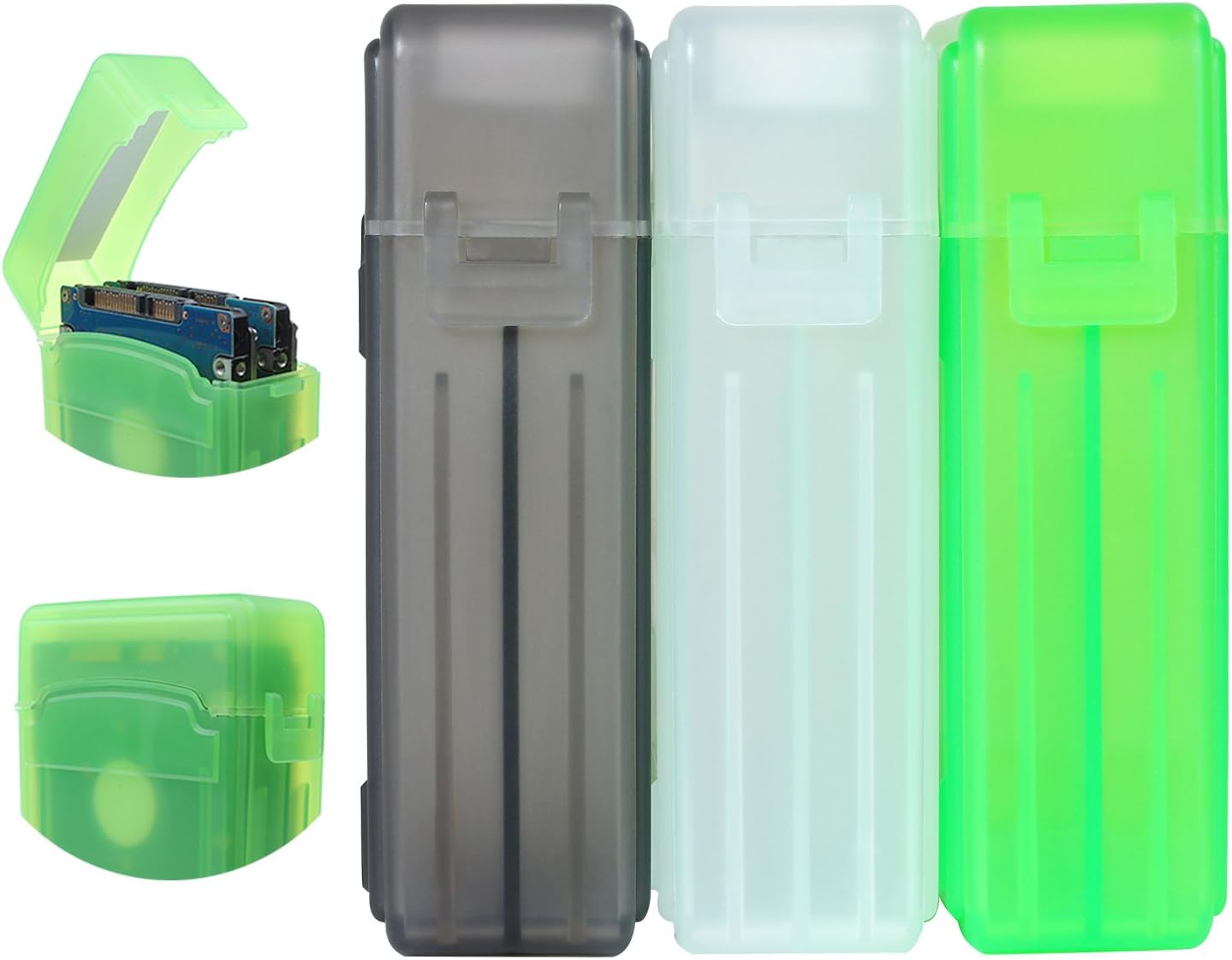 Amazon.com: Plastic ESD Clamshell Case for 3.5" Internal Hard Drives (3 ...
