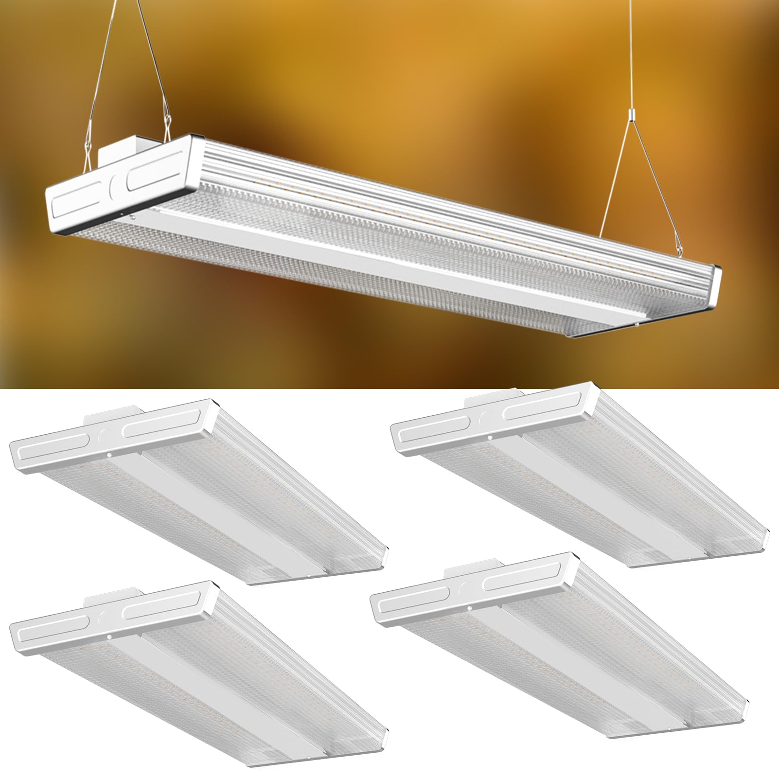 ACOHOOK 2FT 200W LED Commercial Linear High Bay Light 28000LM[Eqv.960W ...