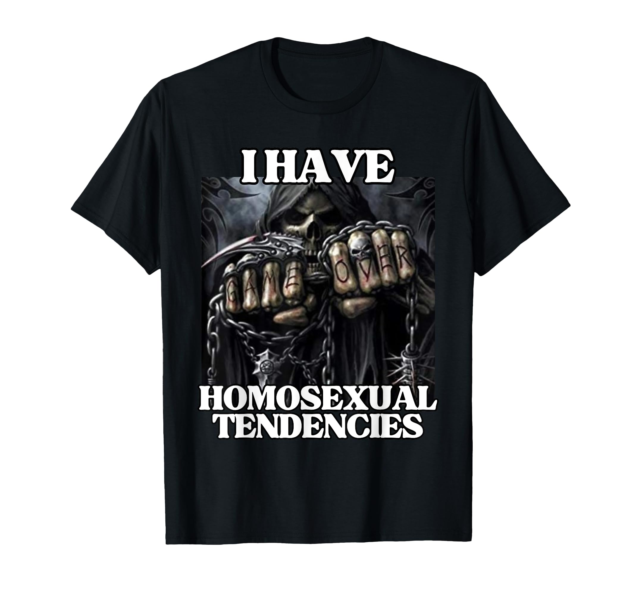 Amazon.com: I Have Homosexual Tendencies Funny Edgy Hard Skeleton Meme ...