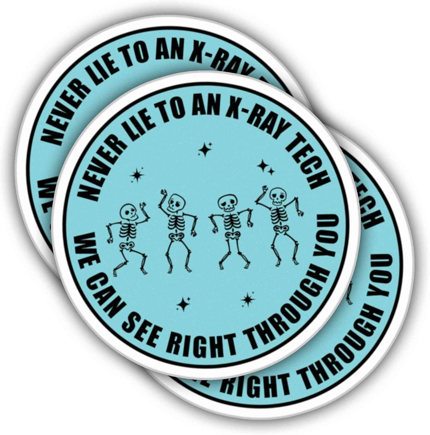 Amazon.com: (3pcs 3x3in) Radiology Sticker Technologist Sticker Never ...