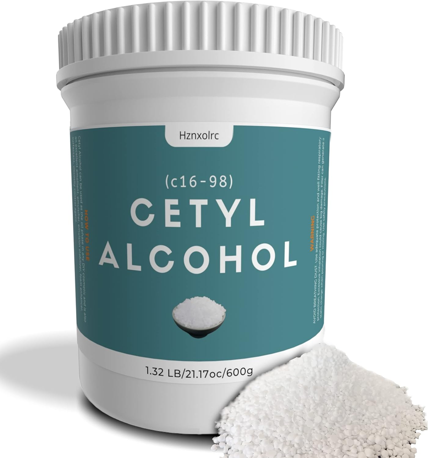 Amazon.com: 21.17 Ounce Cetyl Alcohol for Making Lotions, Premium Cetyl ...
