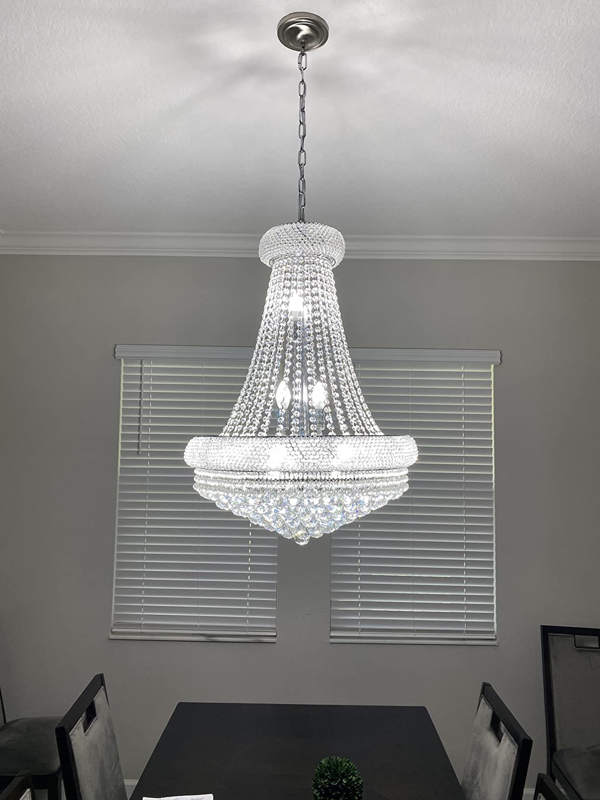 $16/mo - Finance BEIRIO 12-Lights Chrome Finish Classic Empire Style K9 ...