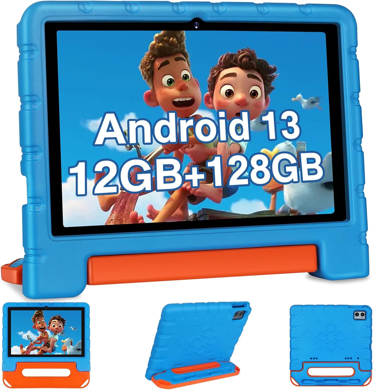 Kids Tablet 10 inch Android 13 Tablets for Kid Shockproof, 12GB+128GB ...
