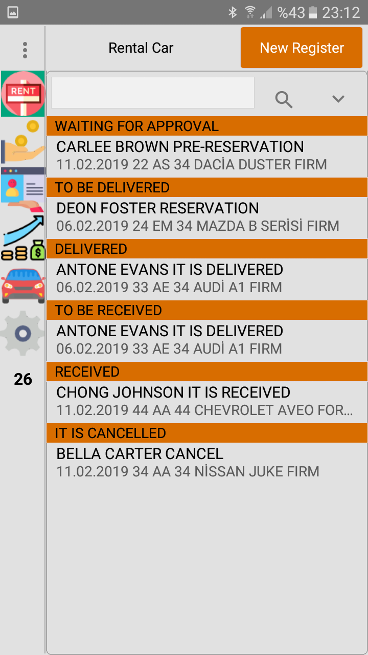 Car Rental Manager Software - App on Amazon Appstore