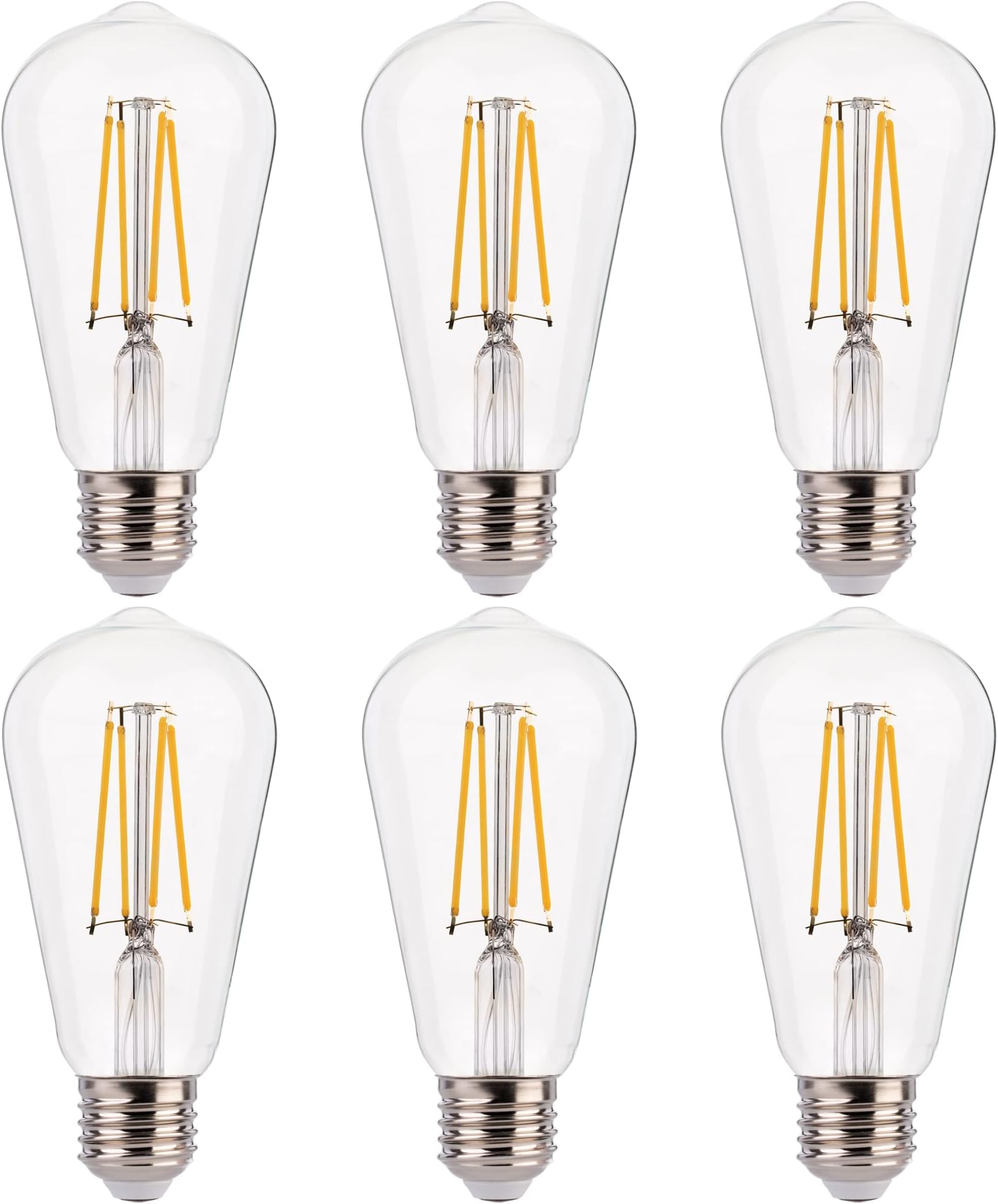 Anbujude Dimmable LED Edison Bulbs 100W Equivalent, 8W ST58 Vintage LED ...