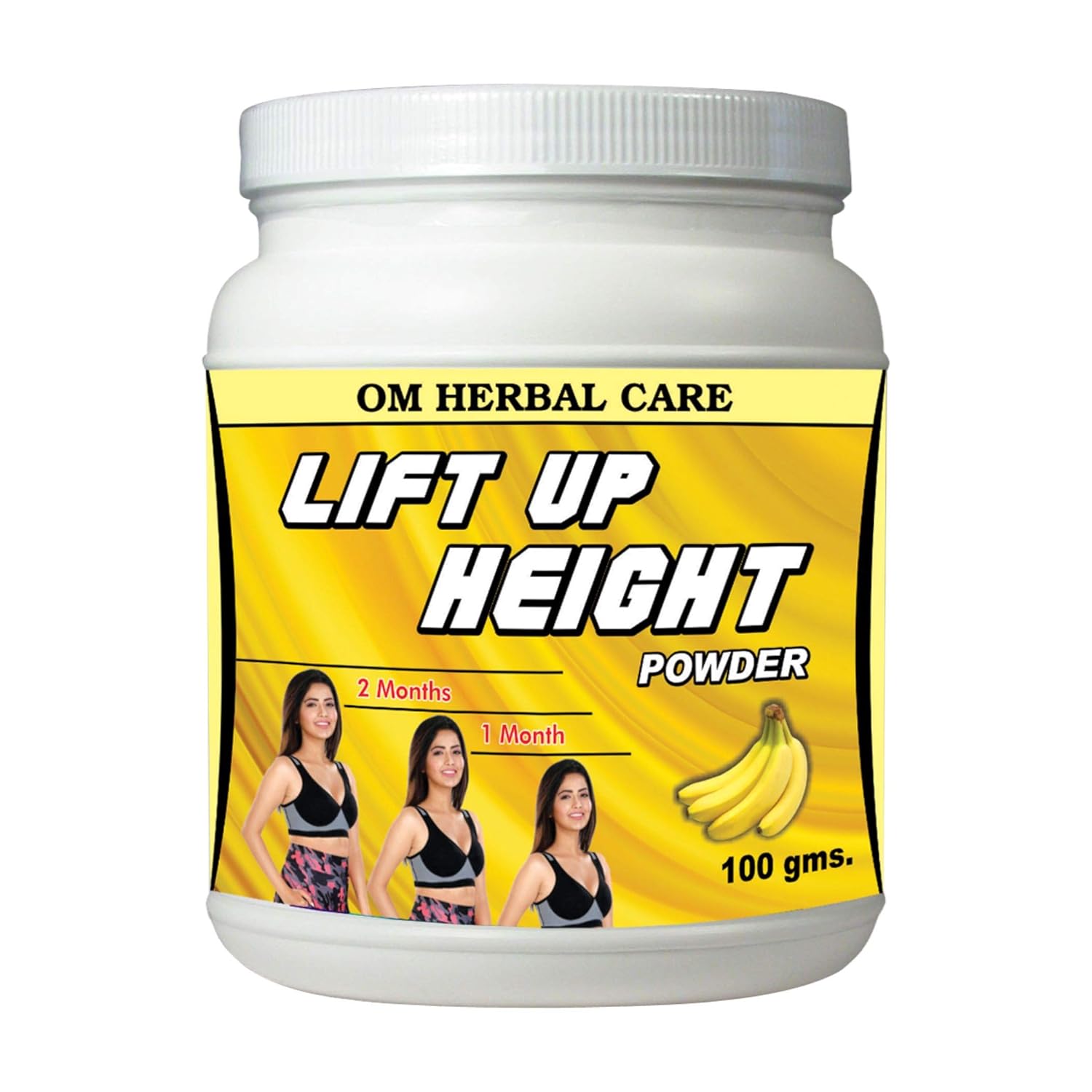 Buy Om Herbal Care Lift Up Height- Height Growth Banana Flavor Powder ...
