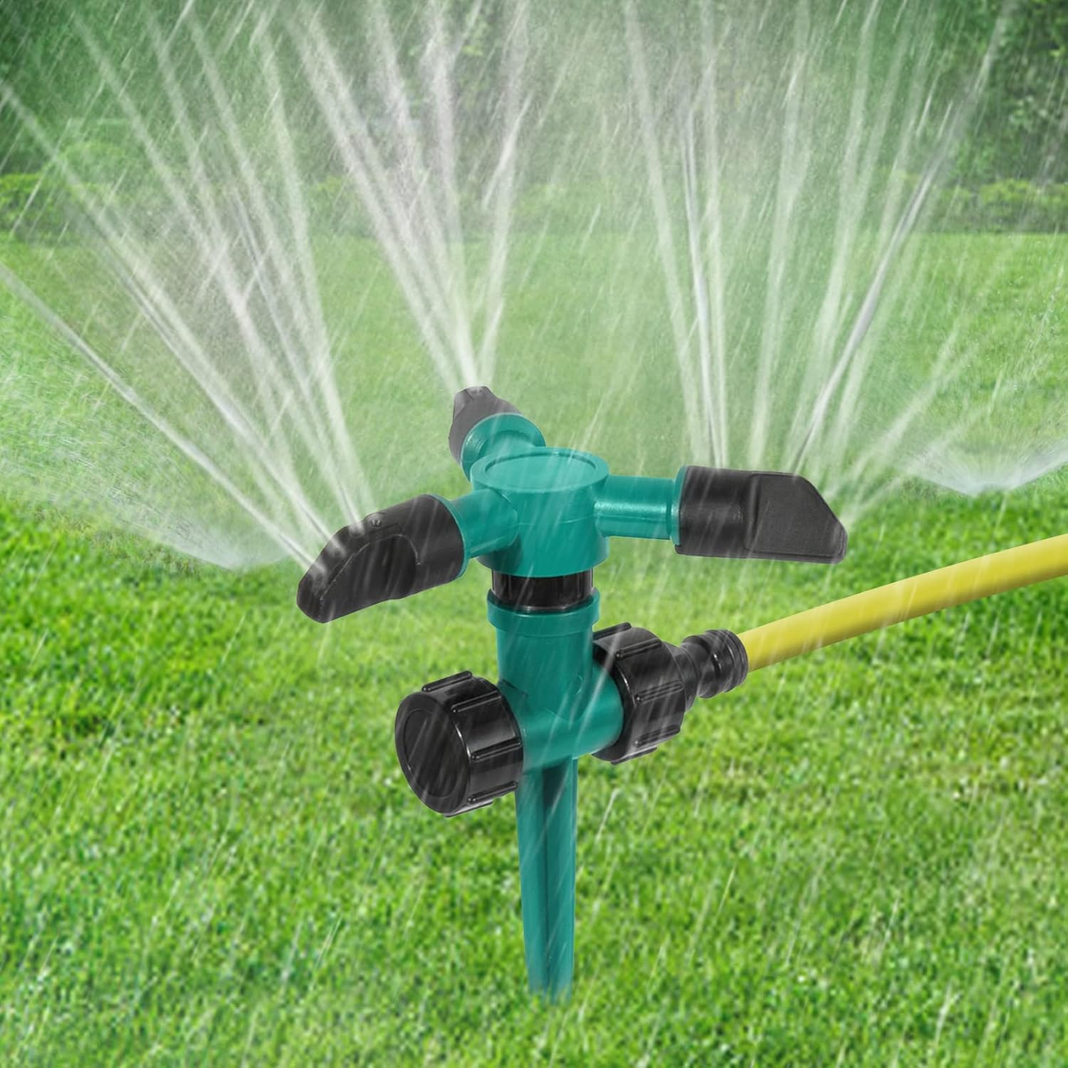 Amazon.com : Garden Sprinkler for Yard - 360 Degree Rotating Lawn ...
