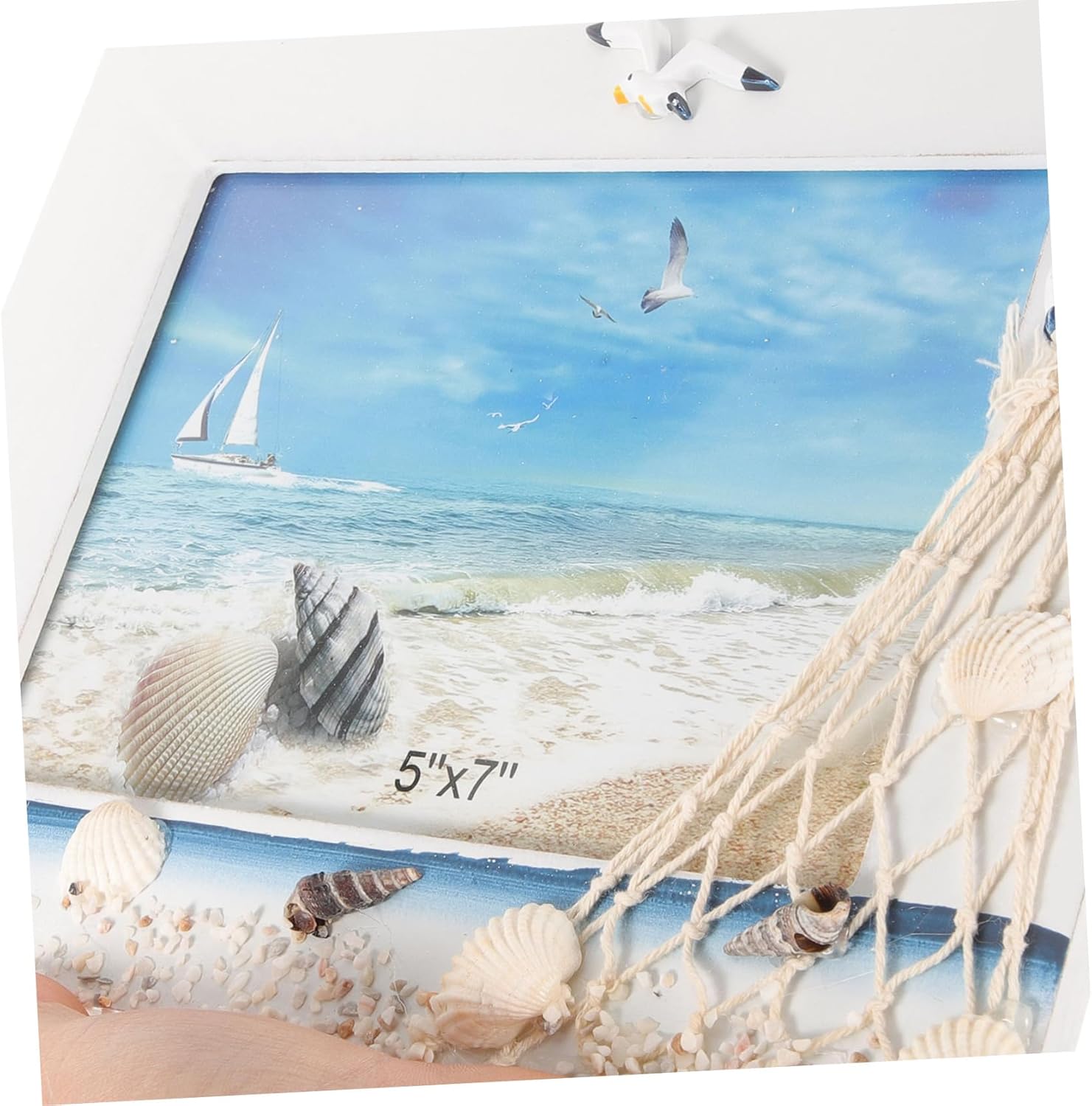 VOSAREA 4 Pcs Photo Frame Ocean Themed Picture Frames Beach Themed vosarea-4-pcs-photo-frame-ocean-themed-picture-frames-beach-themed
