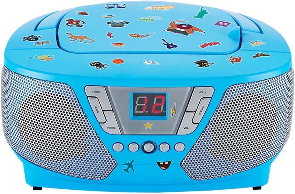 Amazon.com: Bigben Interactive CD60BLSTICK Portable CD Player - Blue CD ...