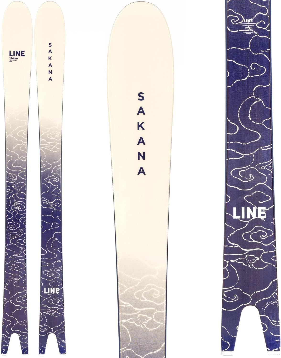 Amazon.com : Line Sakana Skis Mens Sz 174cm : Sports & Outdoors
