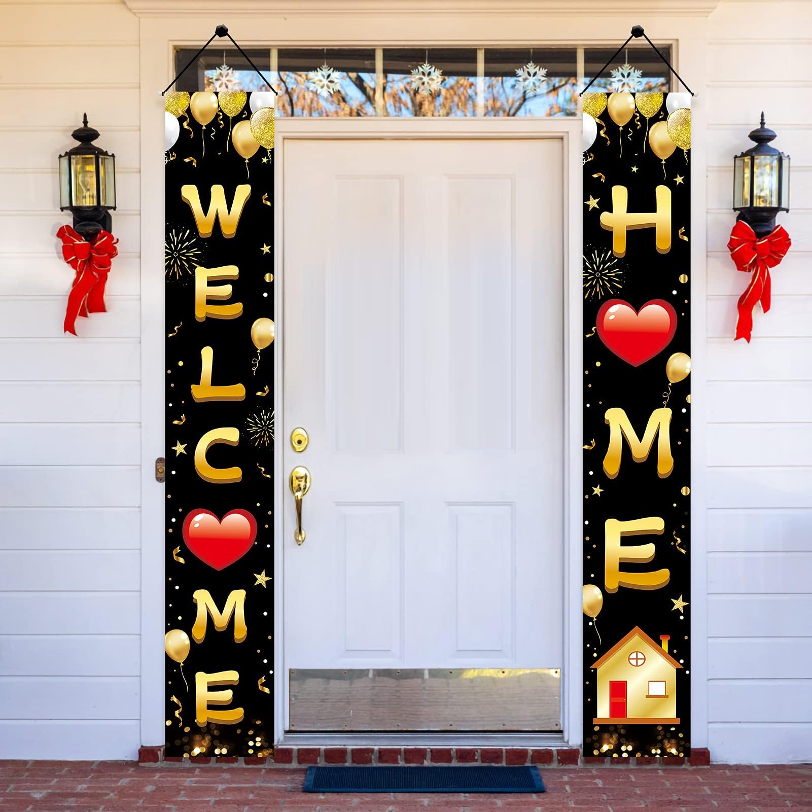 Amazon.com: Dill-Dall Welcome Home Door Banner, Housewarming Patriotic ...