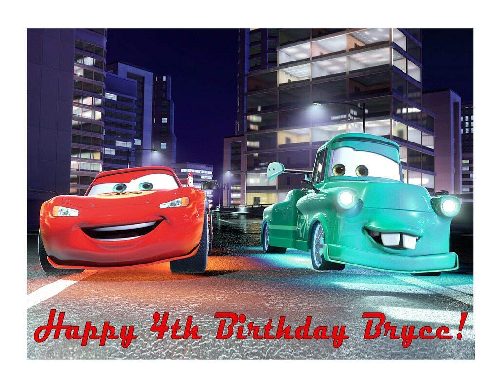 Disney Cars Lightning McQueen Edible Icing Sheet Cake Decor, 47% OFF
