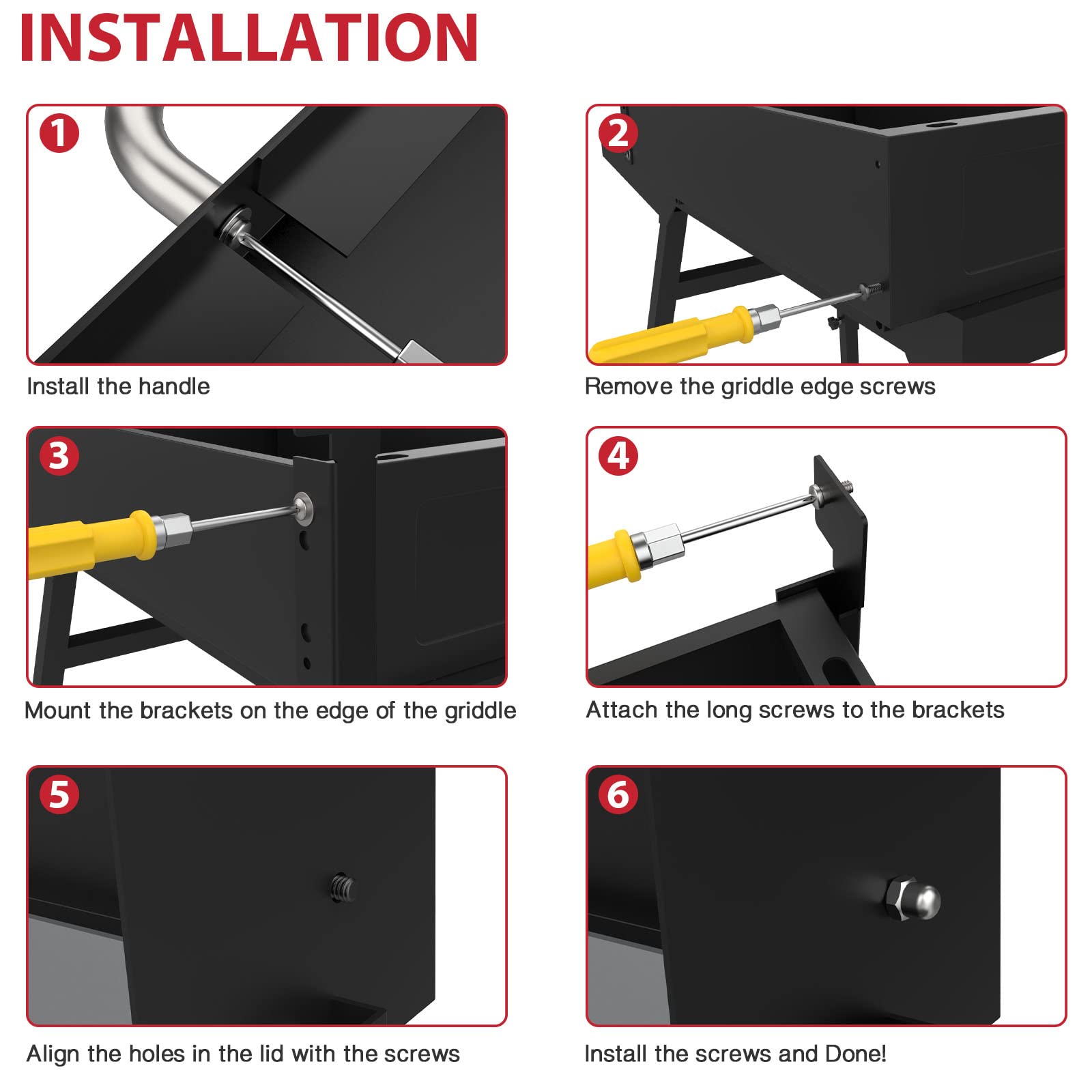 Snapklik.com : Hinged Lid For Blackstone 17 Inch Griddle, Griddle Hood ...