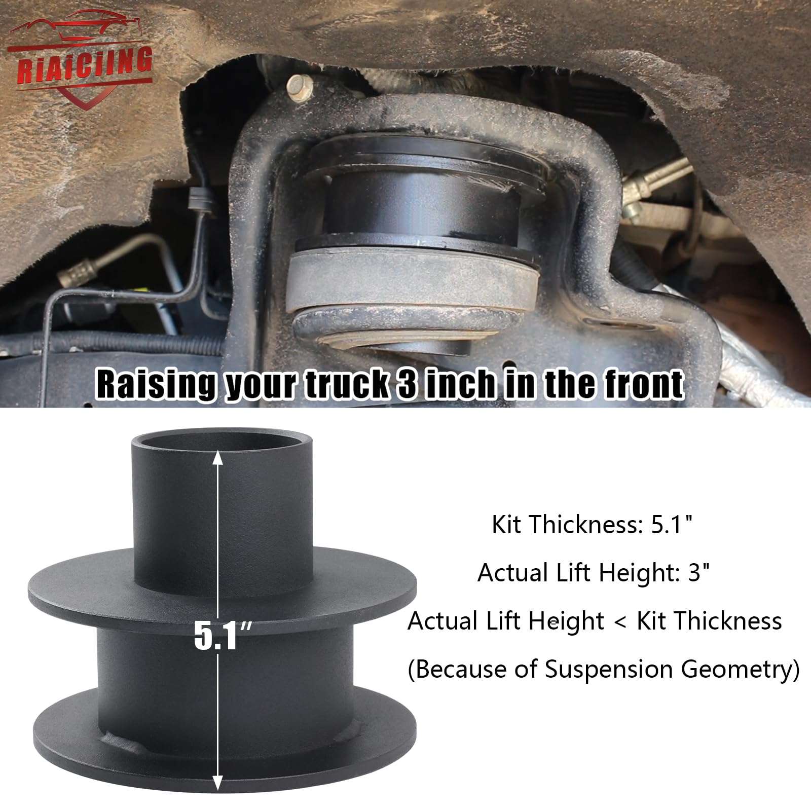 Super Duty Lift RiAiCiING 3\" Front Leveling Kit Compatible With 2005 ...